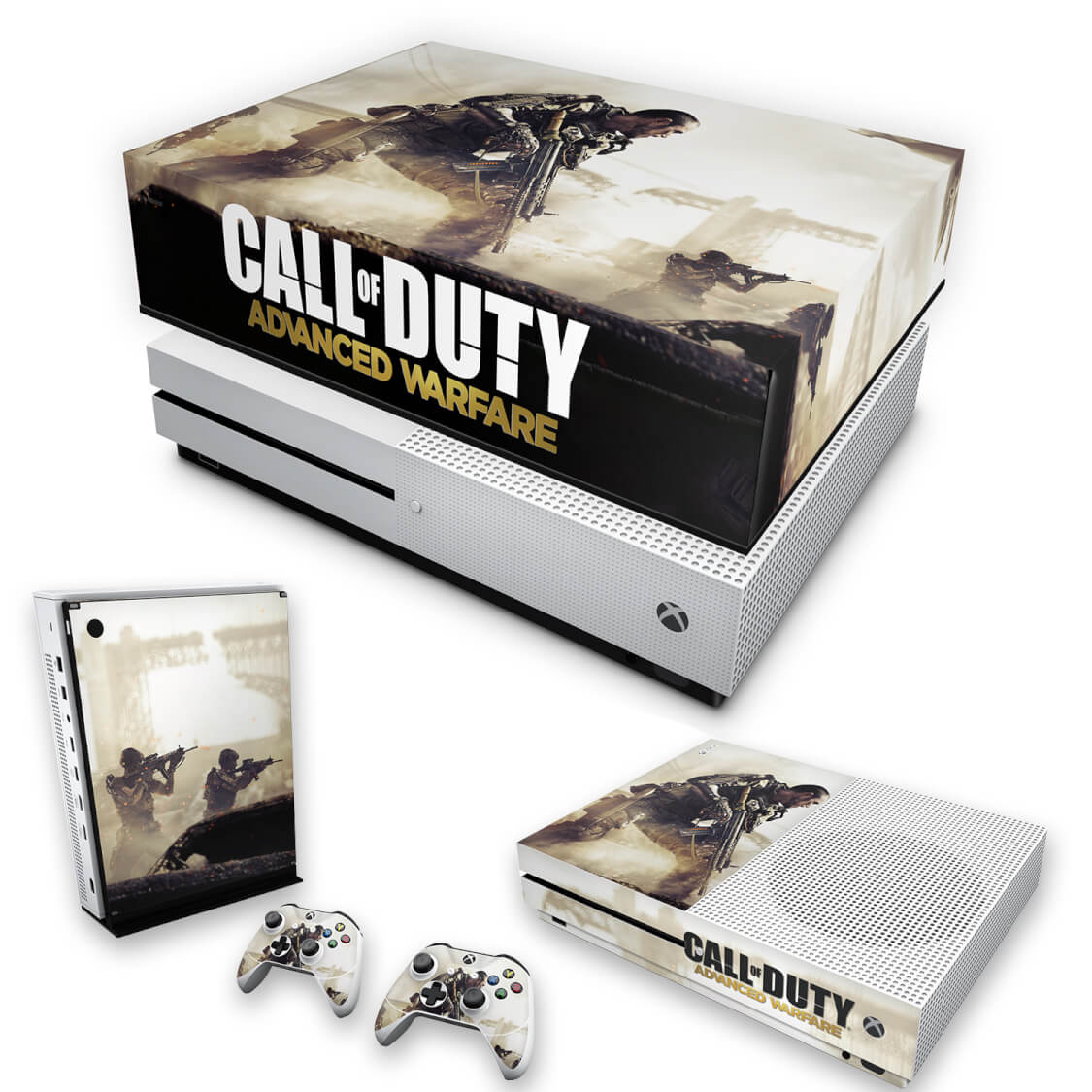 KIT Xbox One S Slim Skin e Capa Anti Poeira - Call of Duty Advanced ...