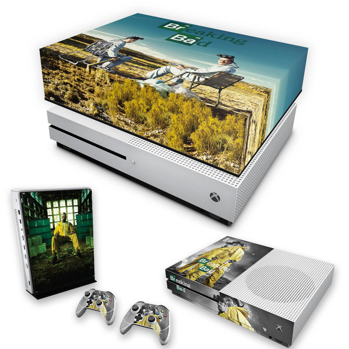 KIT Xbox One S Slim Skin e Capa Anti Poeira - Breaking Bad - Pop Arte Skins