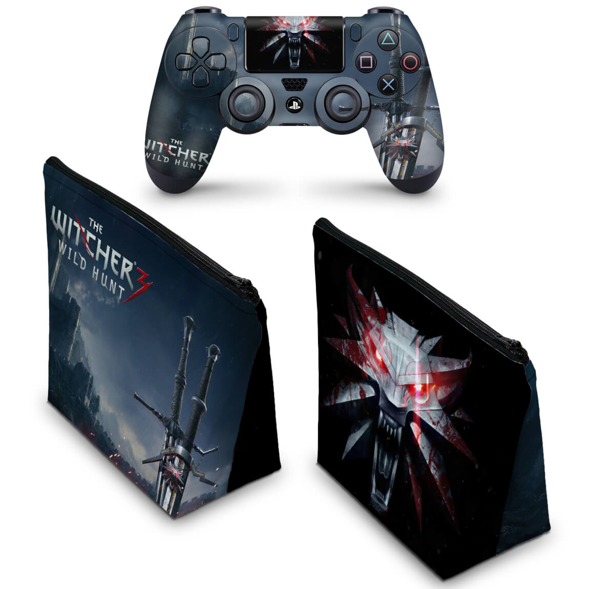 KIT Capa Case e Skin PS4 Controle - The Witcher #A - Pop Arte Skins