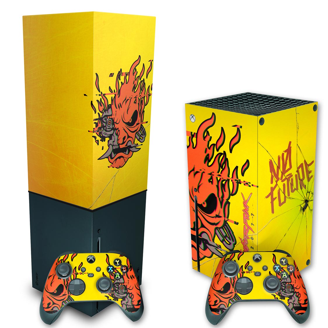 KIT Xbox Series X Skin e Capa Anti Poeira - Cyberpunk 2077 - Pop Arte Skins