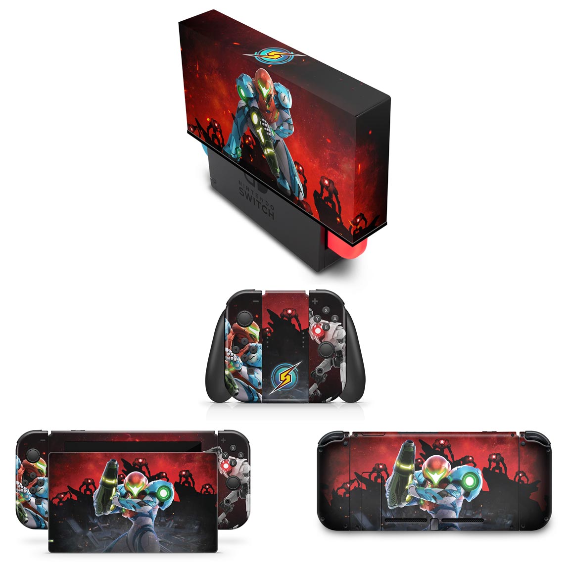 KIT Nintendo Switch Skin e Capa Anti Poeira - Metroid Dread - Pop Arte ...