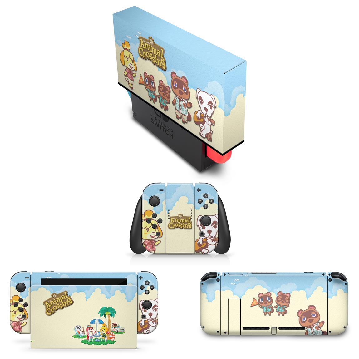 KIT Nintendo Switch Skin e Capa Anti Poeira - Animal Crossing - Pop ...
