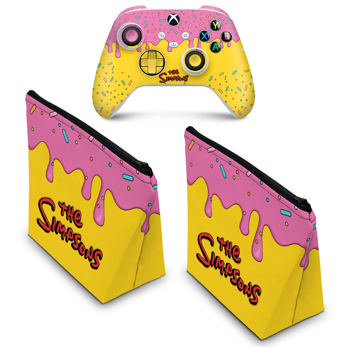 KIT Capa Case e Skin Xbox Series S X Controle - The Simpsons - Pop Arte ...