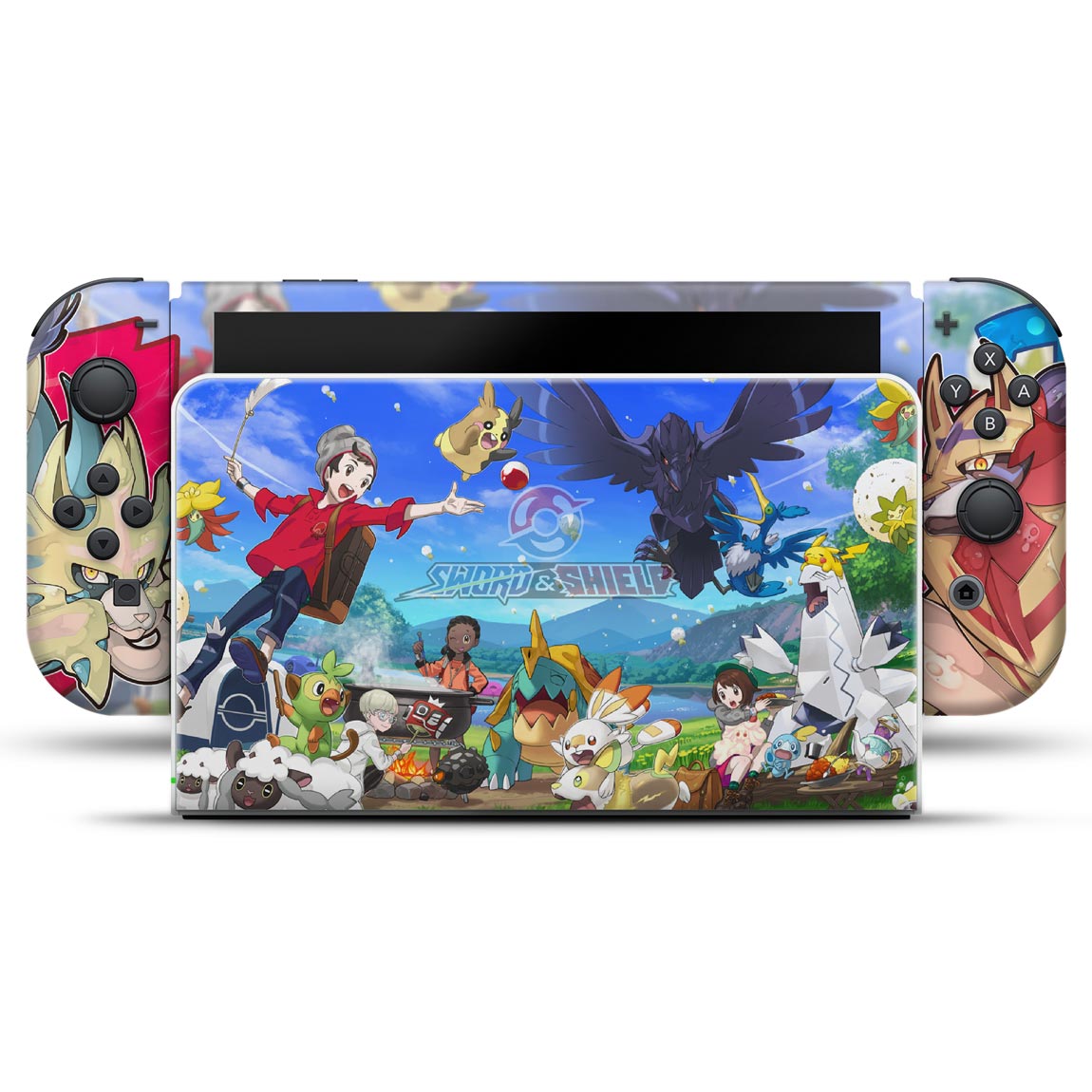 Nintendo Switch Oled Skin - Pokémon Sword And Shield - Pop Arte Skins
