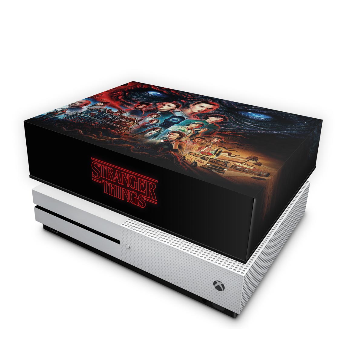 Xbox One Slim Capa Anti Poeira - Stranger Things - Pop Arte Skins