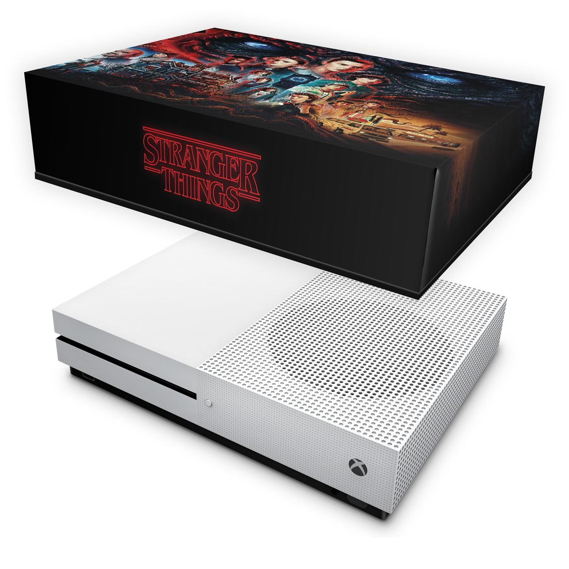Xbox One Slim Capa Anti Poeira - Stranger Things - Pop Arte Skins