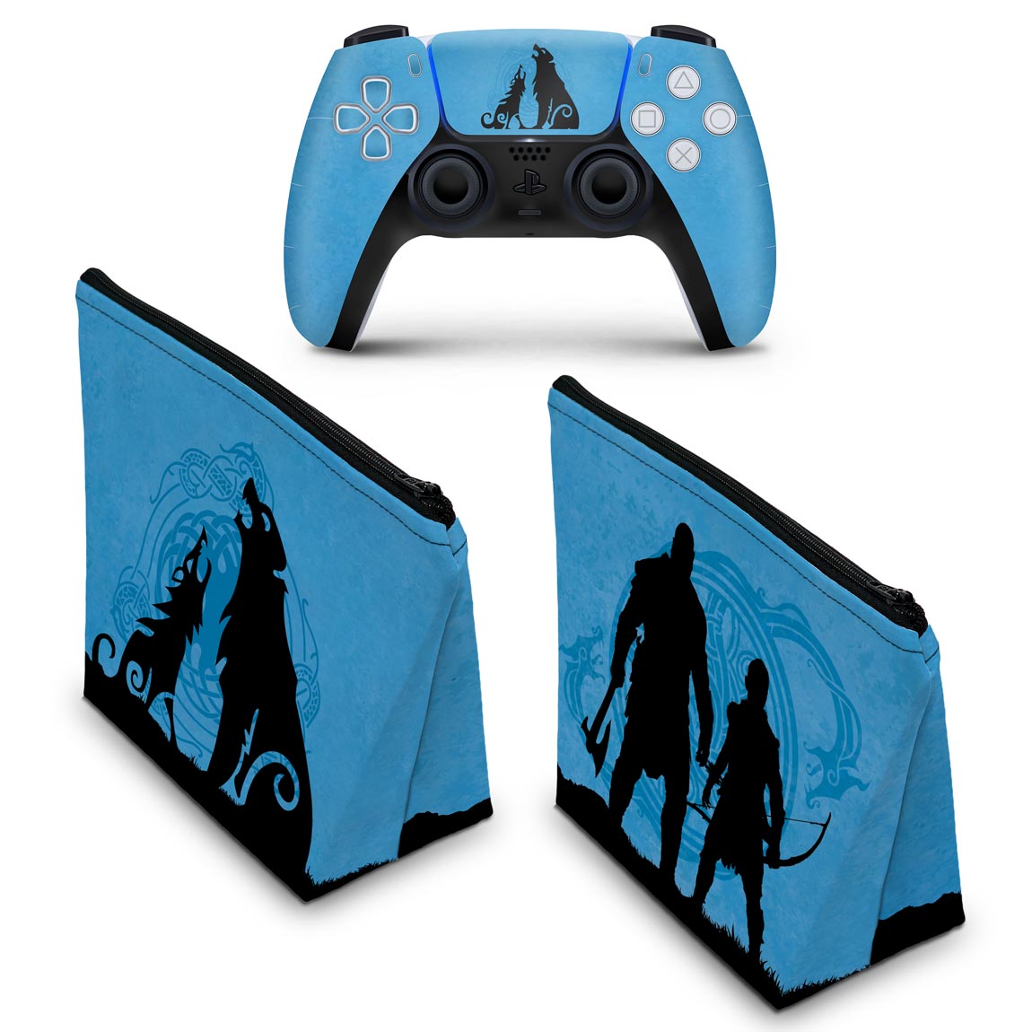 KIT Capa Case e Skin PS5 Controle - God of War Ragnarok Edition - Pop ...