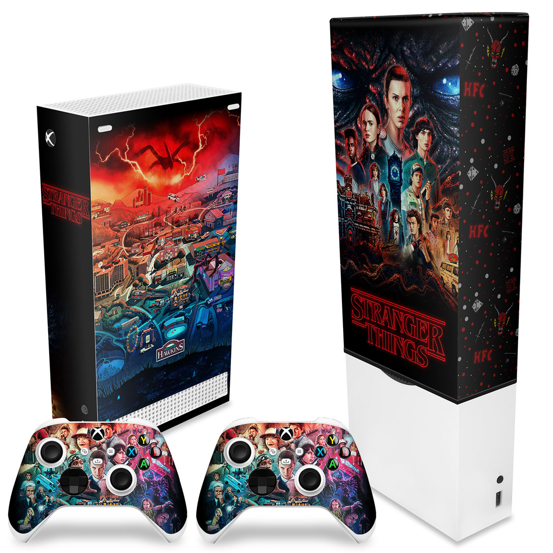 KIT Xbox Series S Capa Anti Poeira e Skin - Stranger Things - Pop Arte ...