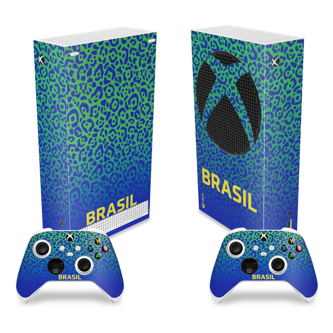 Skin Xbox Series S - Brasil - Pop Arte Skins