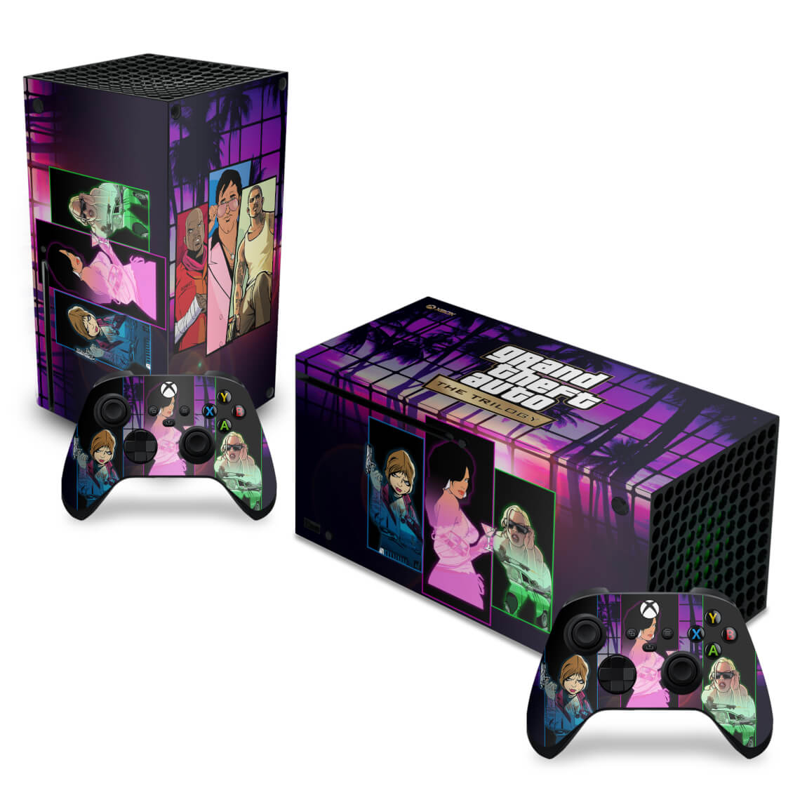 Skin Xbox Series X - GTA The Trilogy - Pop Arte Skins