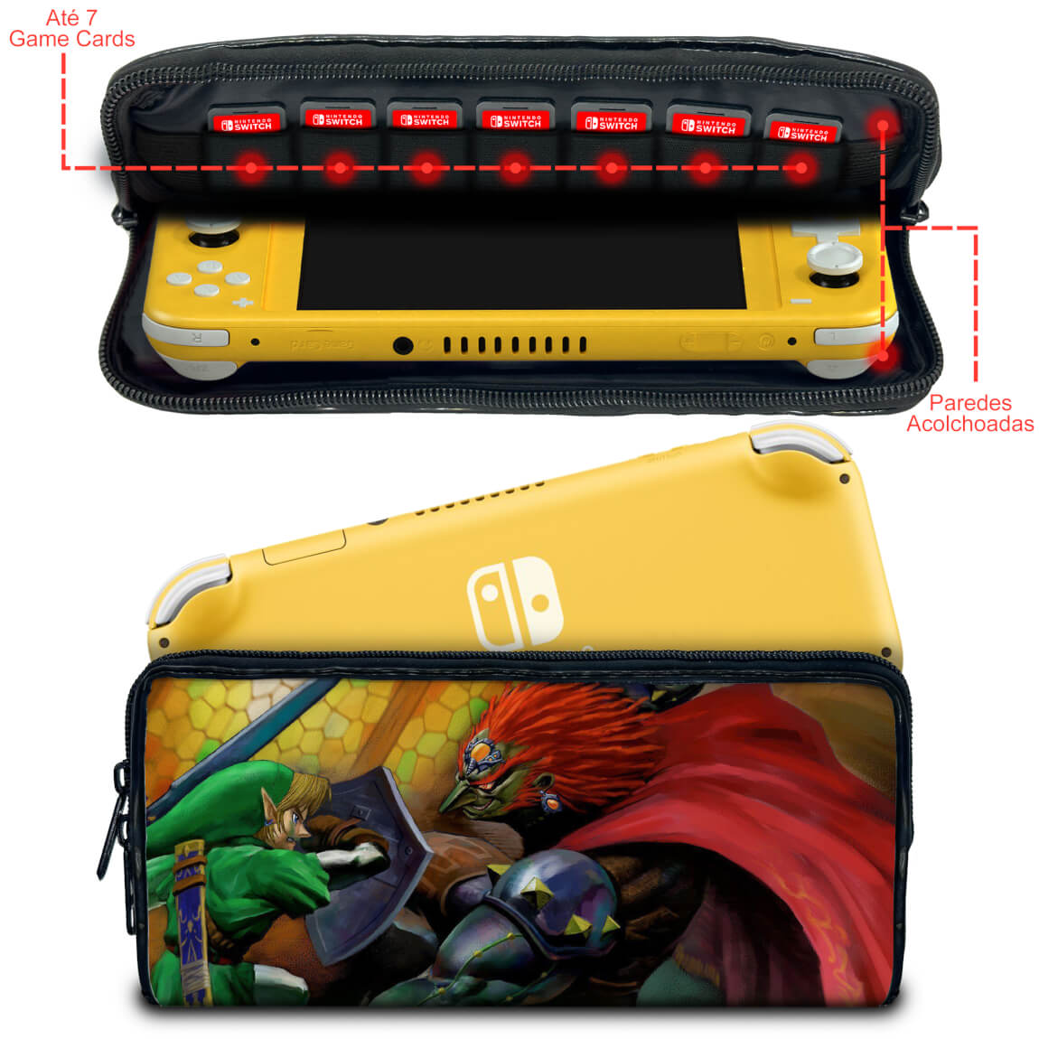Case Nintendo Switch Lite Bolsa Estojo - Zelda Ocarina Of Time - Pop ...