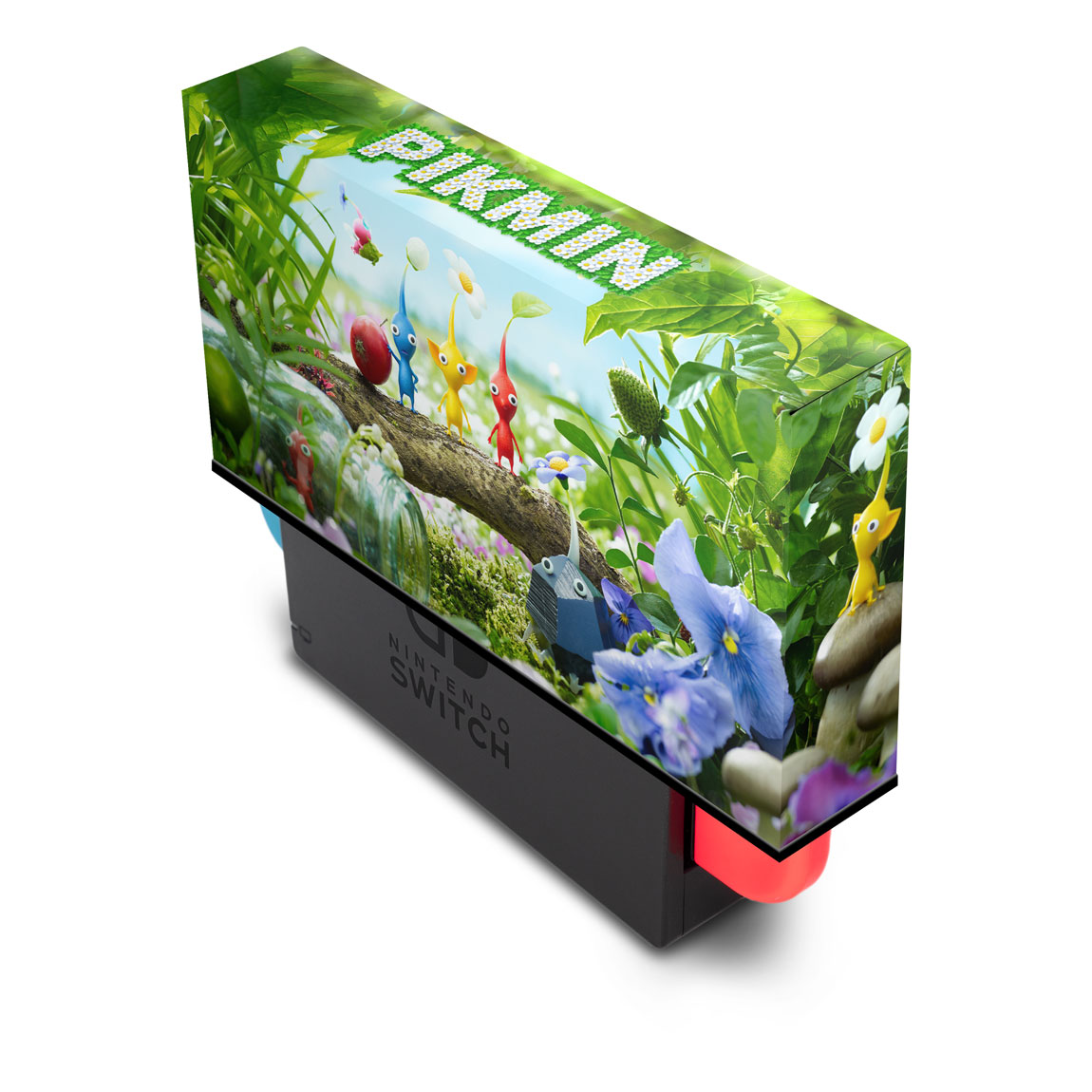 KIT Nintendo Switch Oled Skin e Capa Anti Poeira - Pikmin - Pop Arte Skins