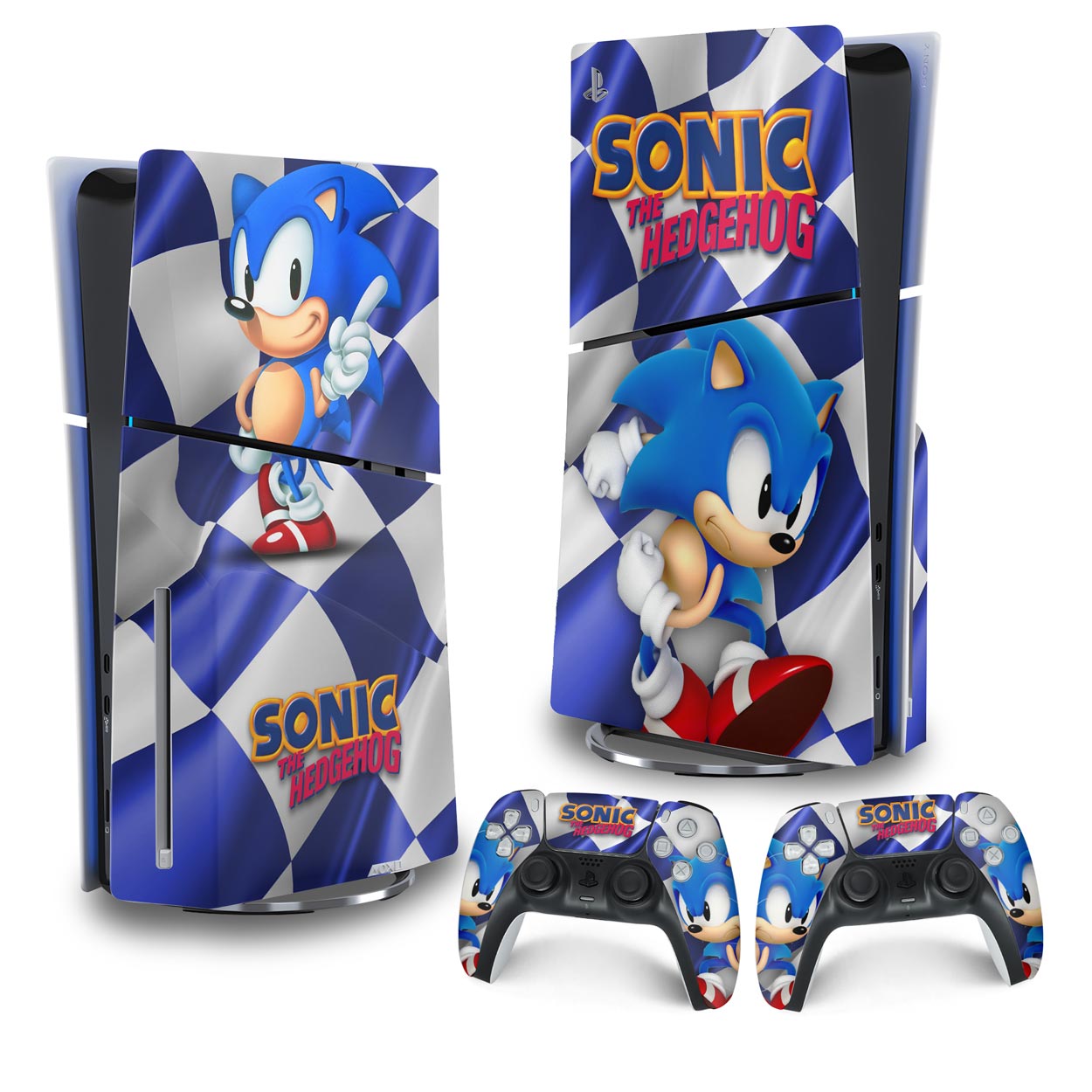 Skin PS5 Slim Vertical - Sonic - Pop Arte Skins