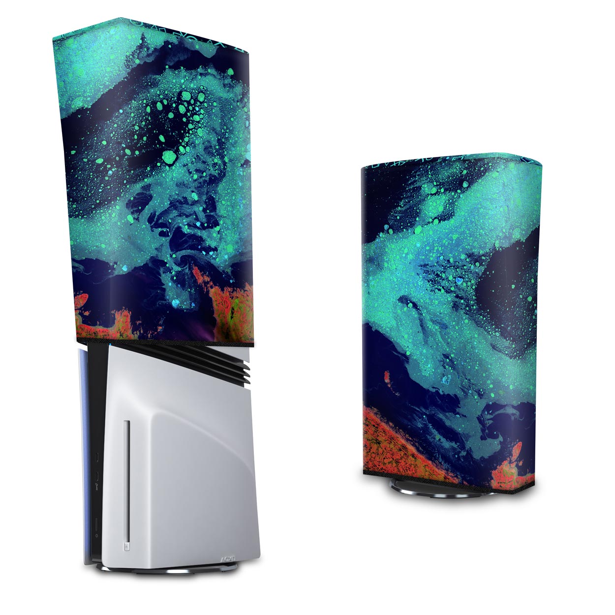 PS5 Pro Capa Anti Poeira Vertical - Abstrato #105 - Pop Arte Skins