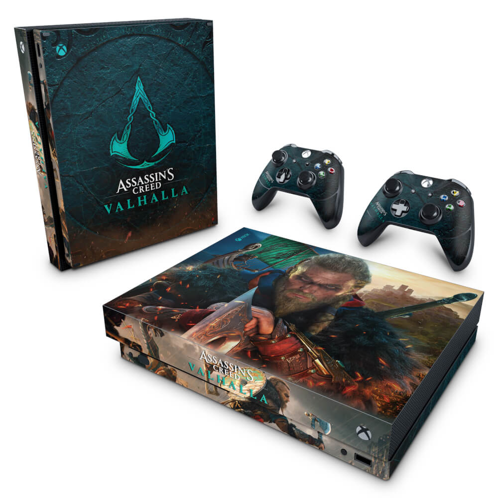 Xbox One X Skin - Assassin's Creed Valhalla - Pop Arte Skins