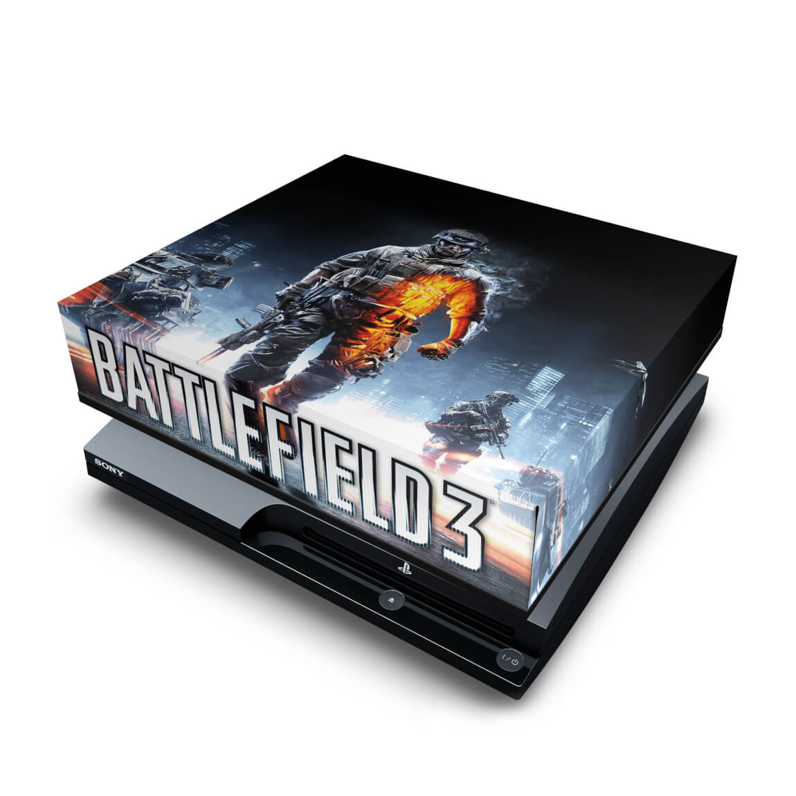 PS3 Slim Capa Anti Poeira - Battlefield 3 - Pop Arte Skins