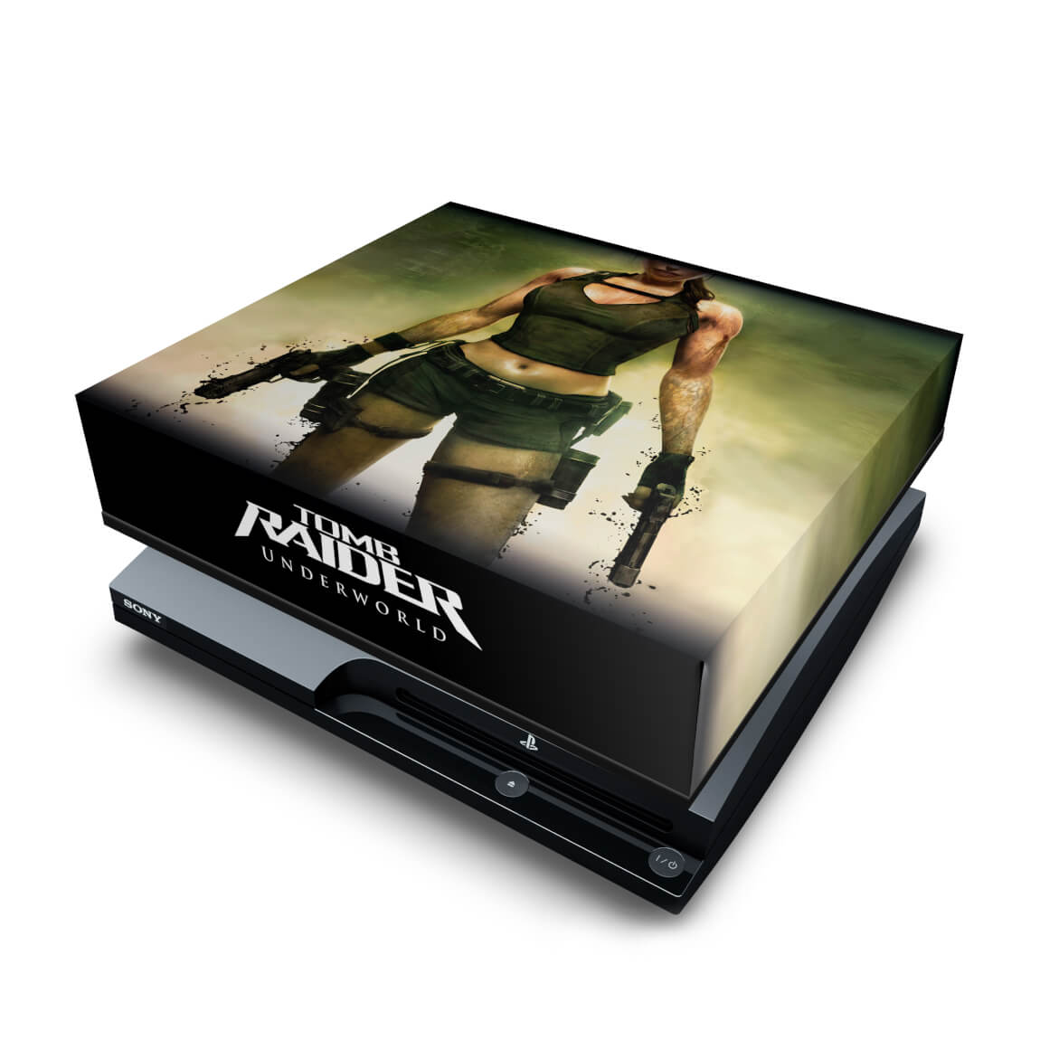 PS3 Slim Capa Anti Poeira - Tomb Raider - Pop Arte Skins