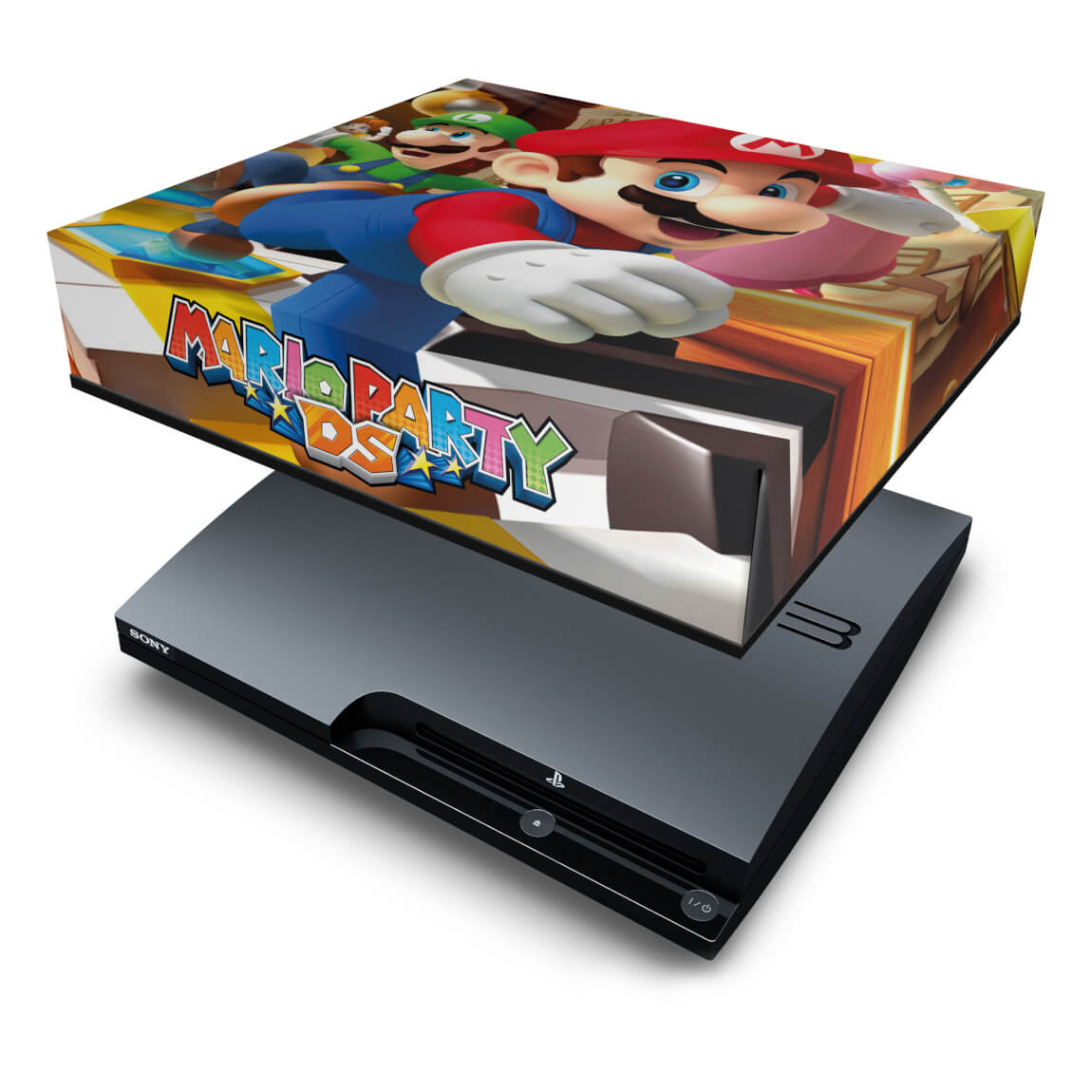 PS3 Slim Capa Anti Poeira - Mario Party - Pop Arte Skins