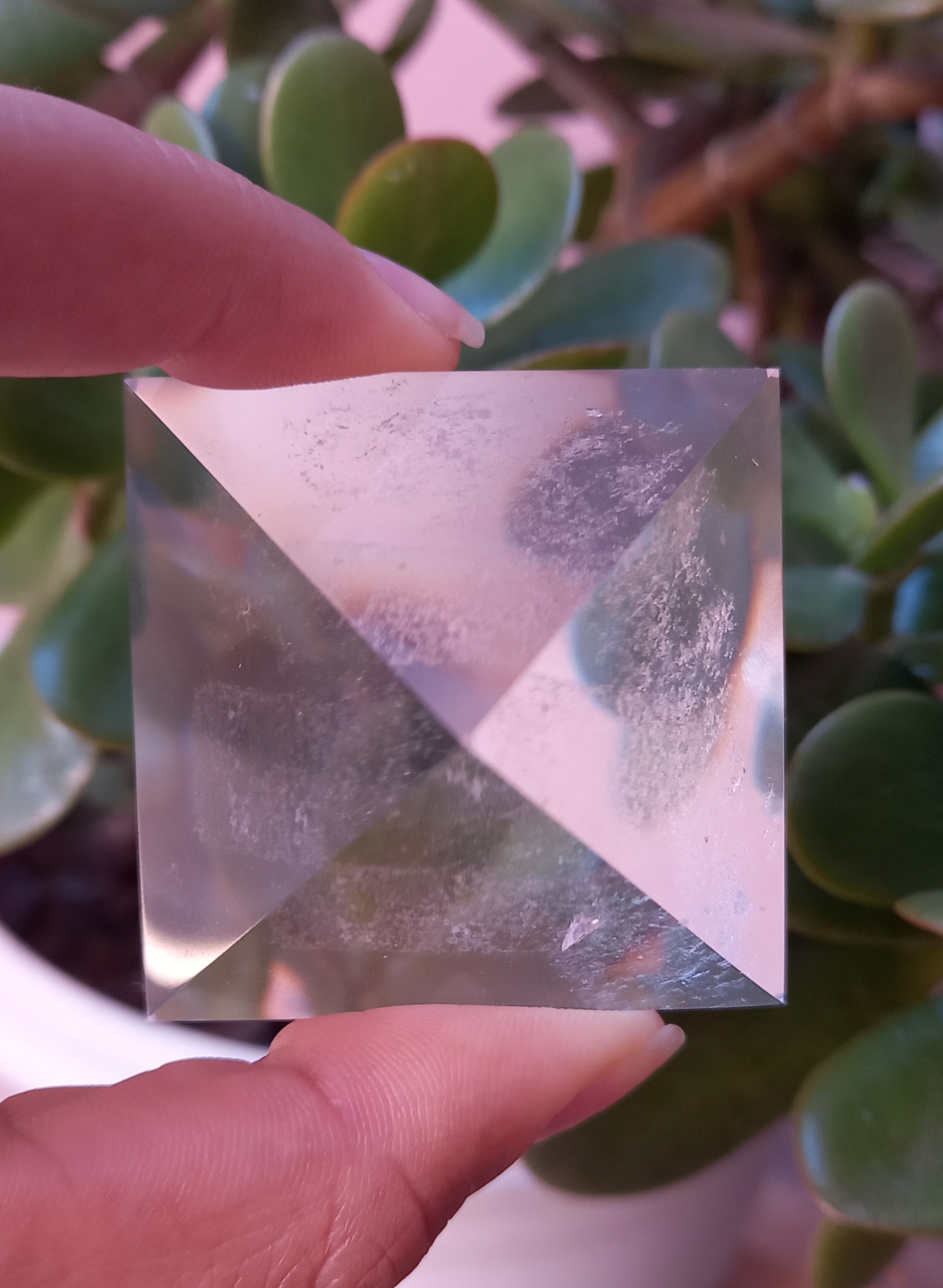 Pirâmide de Cristal Transparente - CRISTAIS DA CHAPADA