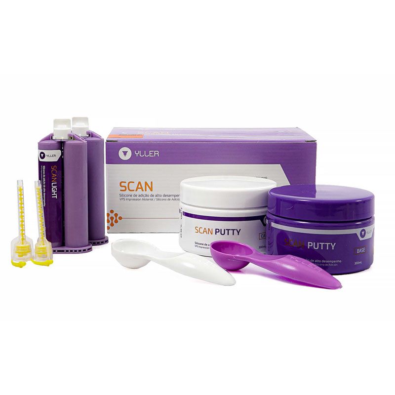 Kit Silicone de Adição Scan Putty Light - Yller - DentalSul ...