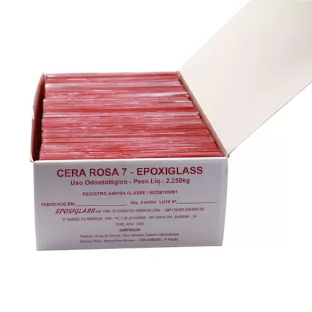 Cera Rosa 7 - 180 Laminas - Epoxiglass - DentalSul Distribuidora ...