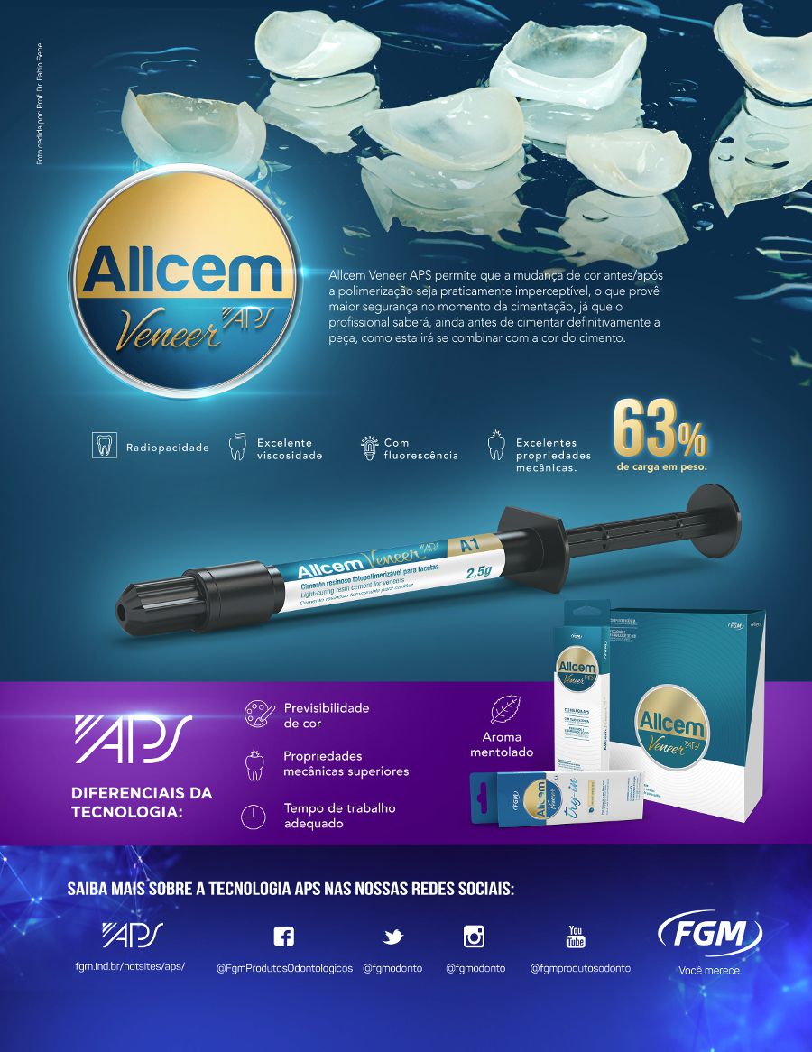Cimento Resinoso Foto Allcem Veneer APS - FGM - DentalSul Distribuidora ...