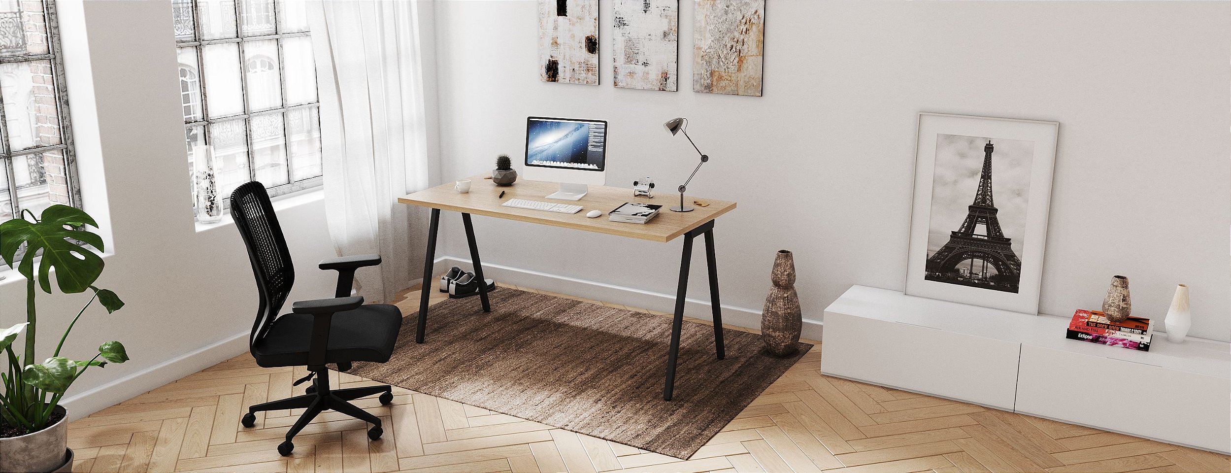 Mesa de Trabalho para Home Office - Mackey Móveis - E-Commerce