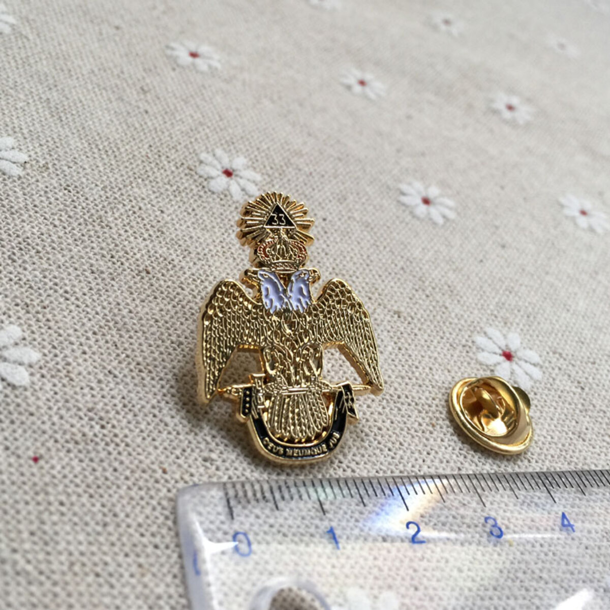 Pin Broche Boton Maçom Maçonaria Símbolo Maçônico Grau 33 - Loja ...