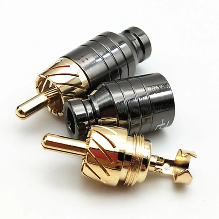 Plug RCA de Alta Qualidade - Conector para entrada/saída de áudio - 4 ...