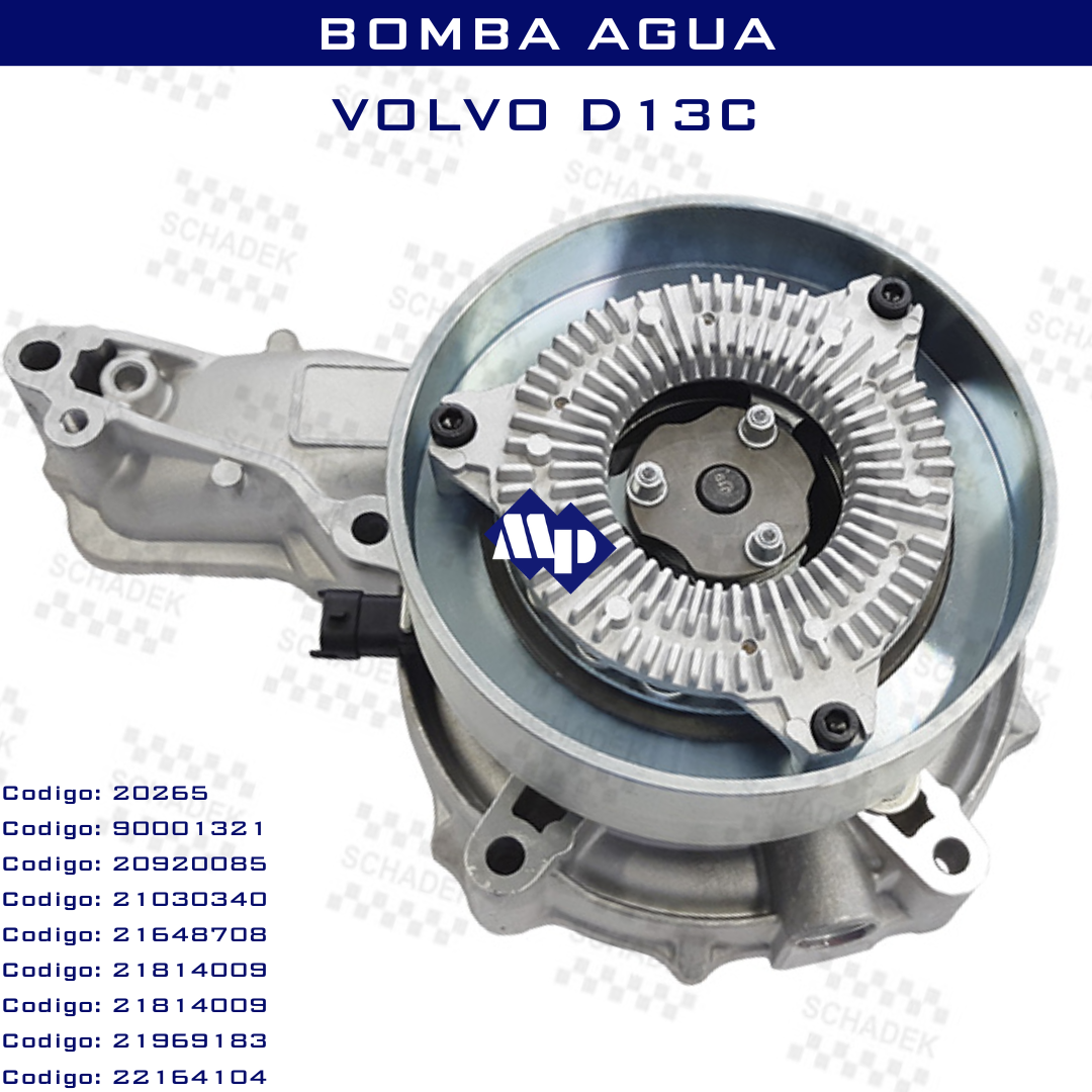 BOMBA AGUA VOLVO D13C - 20265 90001321 20920085 21648708 - Multpecas ...
