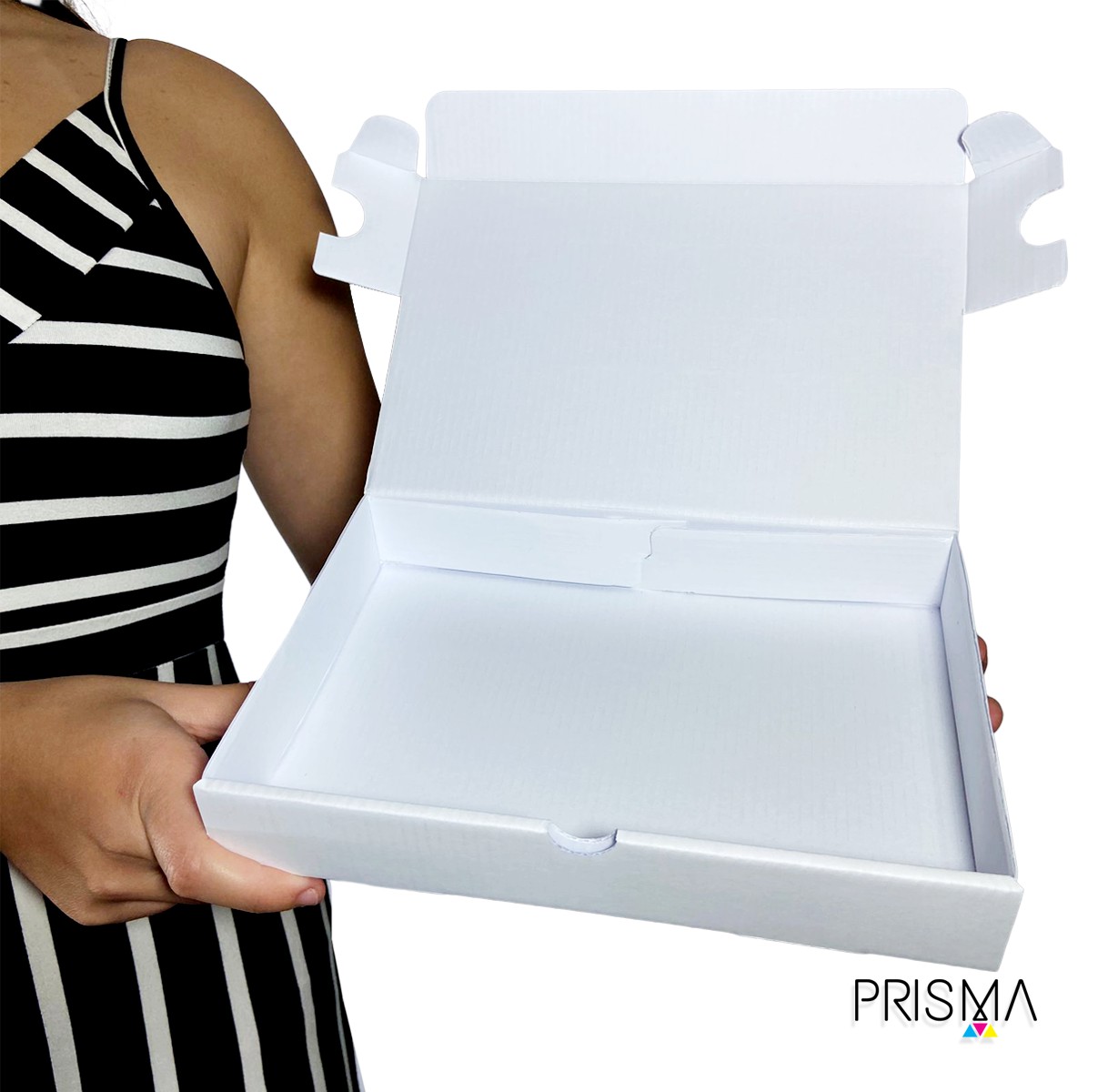 Caixas de Papelão Branco 24x16x4 Mini Envios - Prisma Embalagens Gráficas