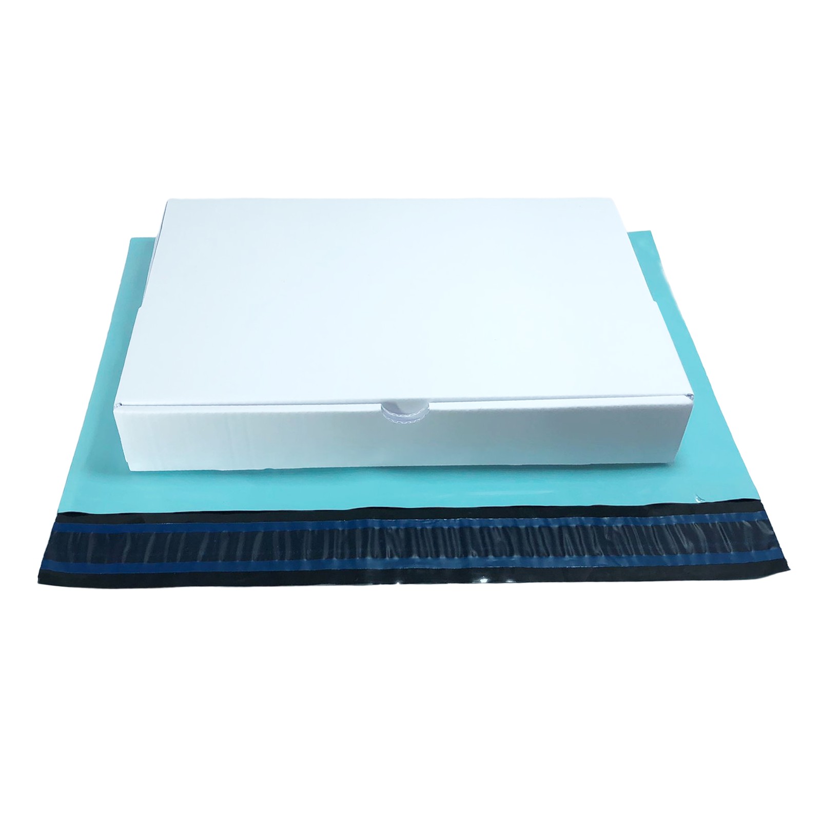 Kit 10 Caixas de Papelão Branco 24x16x4 + 10 Envelopes de Segurança ...