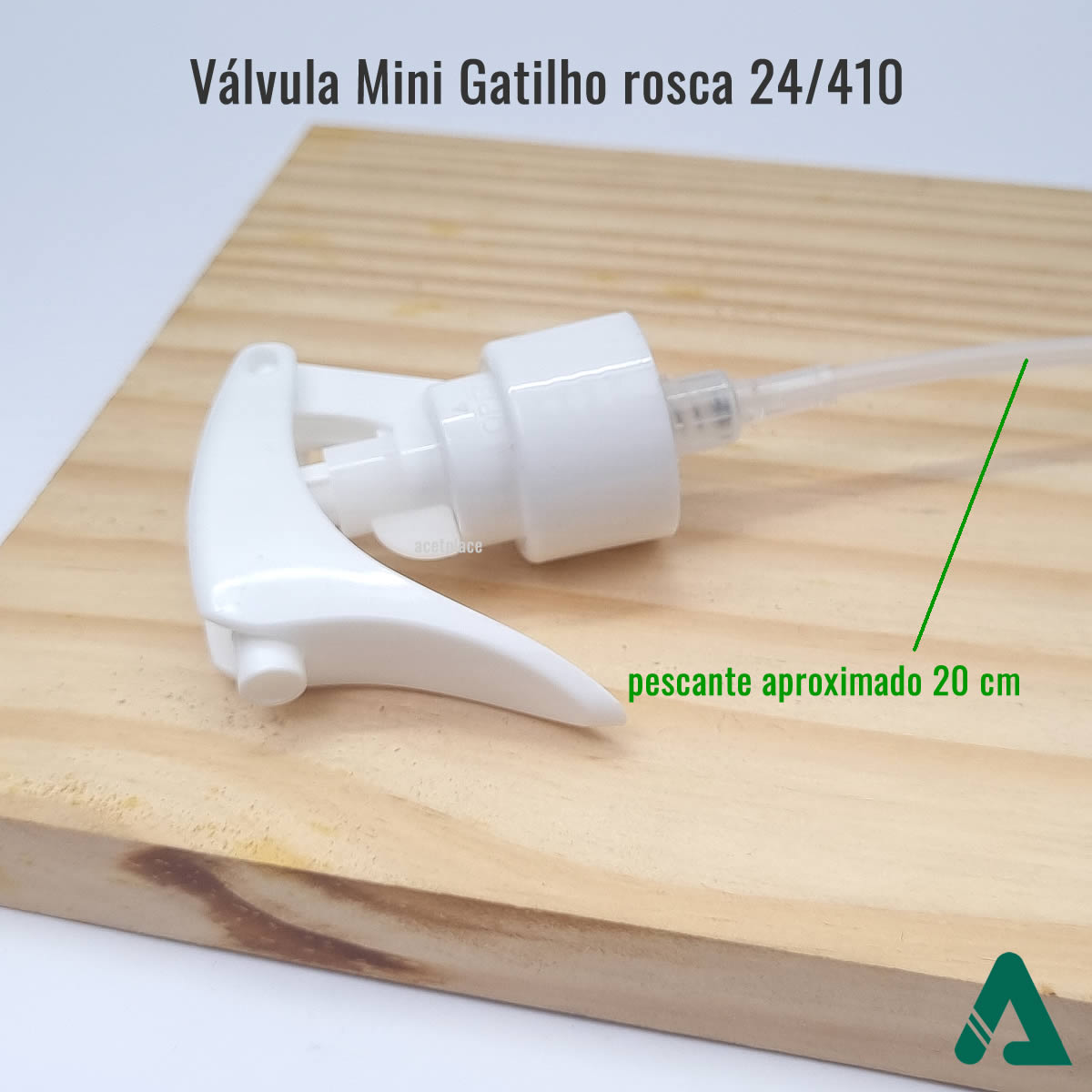 Kit Válvula Mini Gatilho Trigger Lisa Branca rosca 24mm R24/410 (10un ...