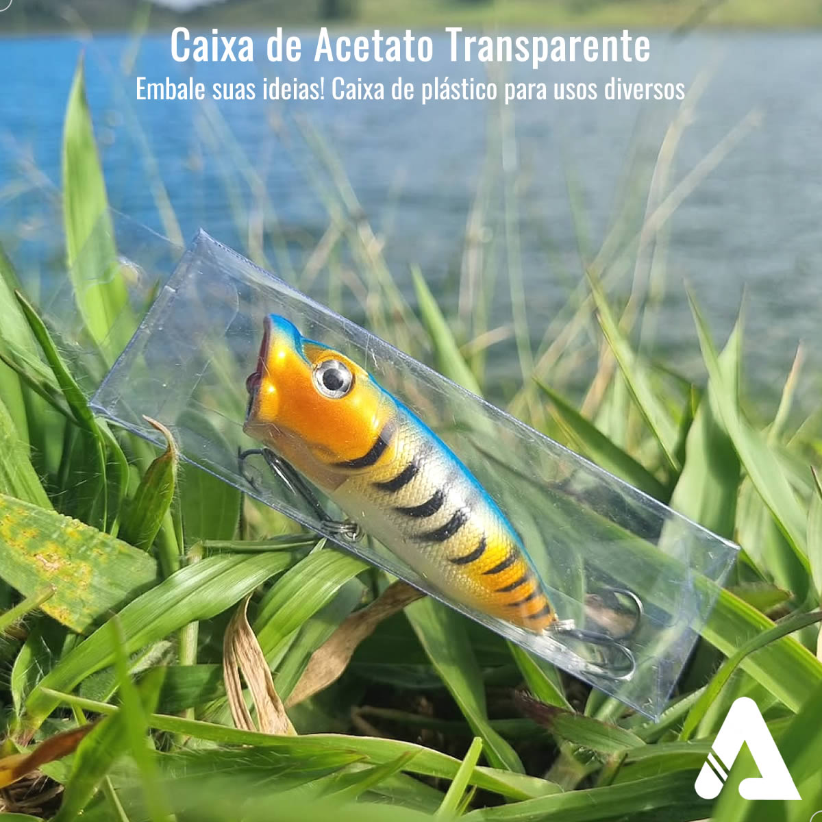 Caixa para Colecionador Iscas Artificiais Camarão, Carregador Telefone ...