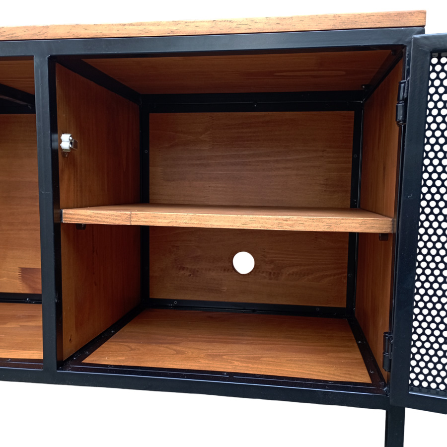 Rack Industrial com 2 Portas - Móveis Estilo Industrial