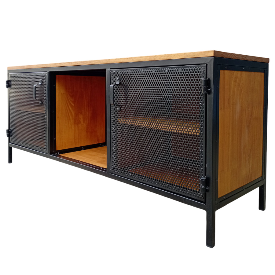 Rack Industrial com 2 Portas - Móveis Estilo Industrial