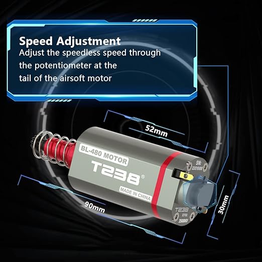 T238 MOTOR 39000RPM BRUSHLESS AEG HIGH THERMAL EFFICIENCY HIGH TORQUE ...