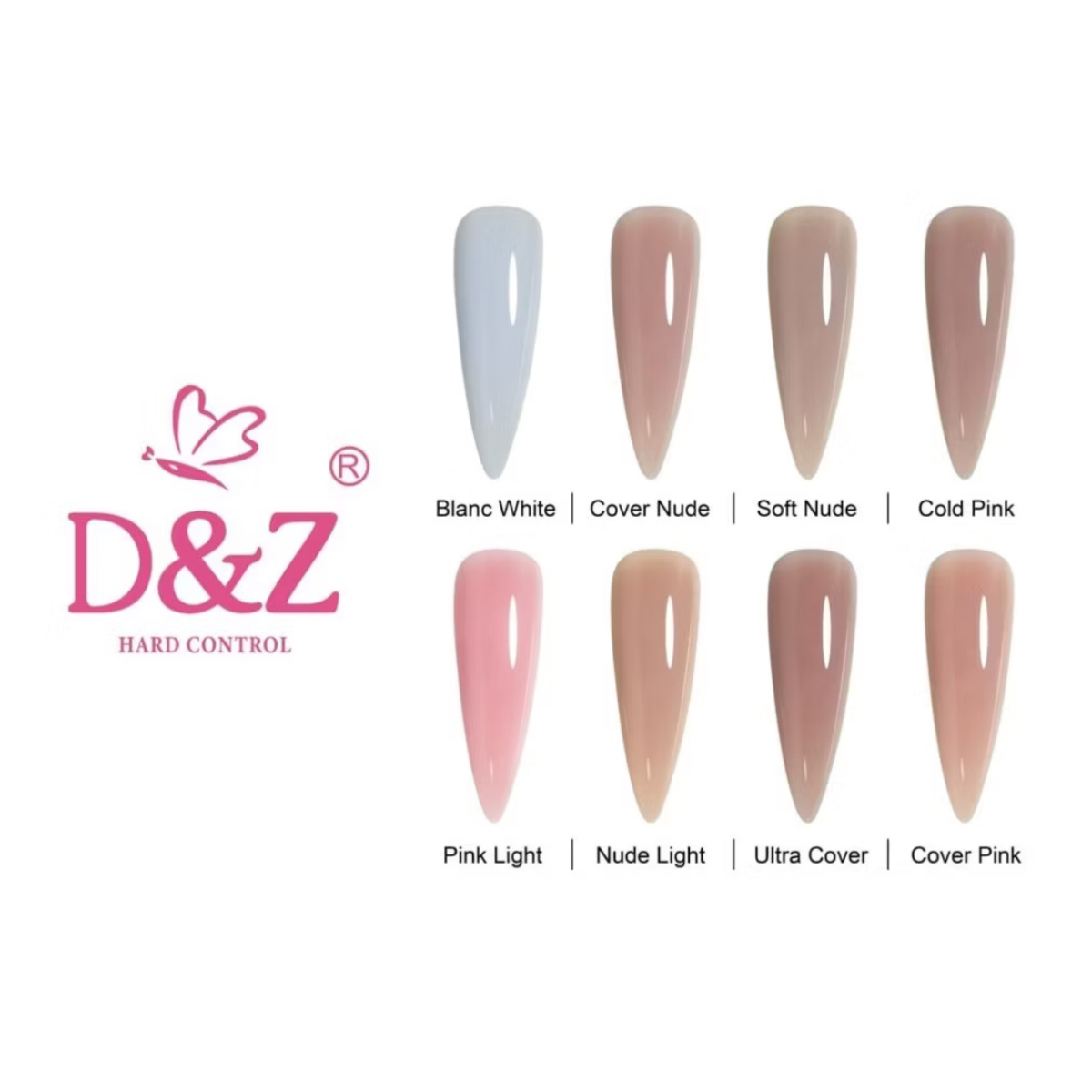 Gel D&Z 15g Hard Control Cover Pink para alongamento de - Lovenna