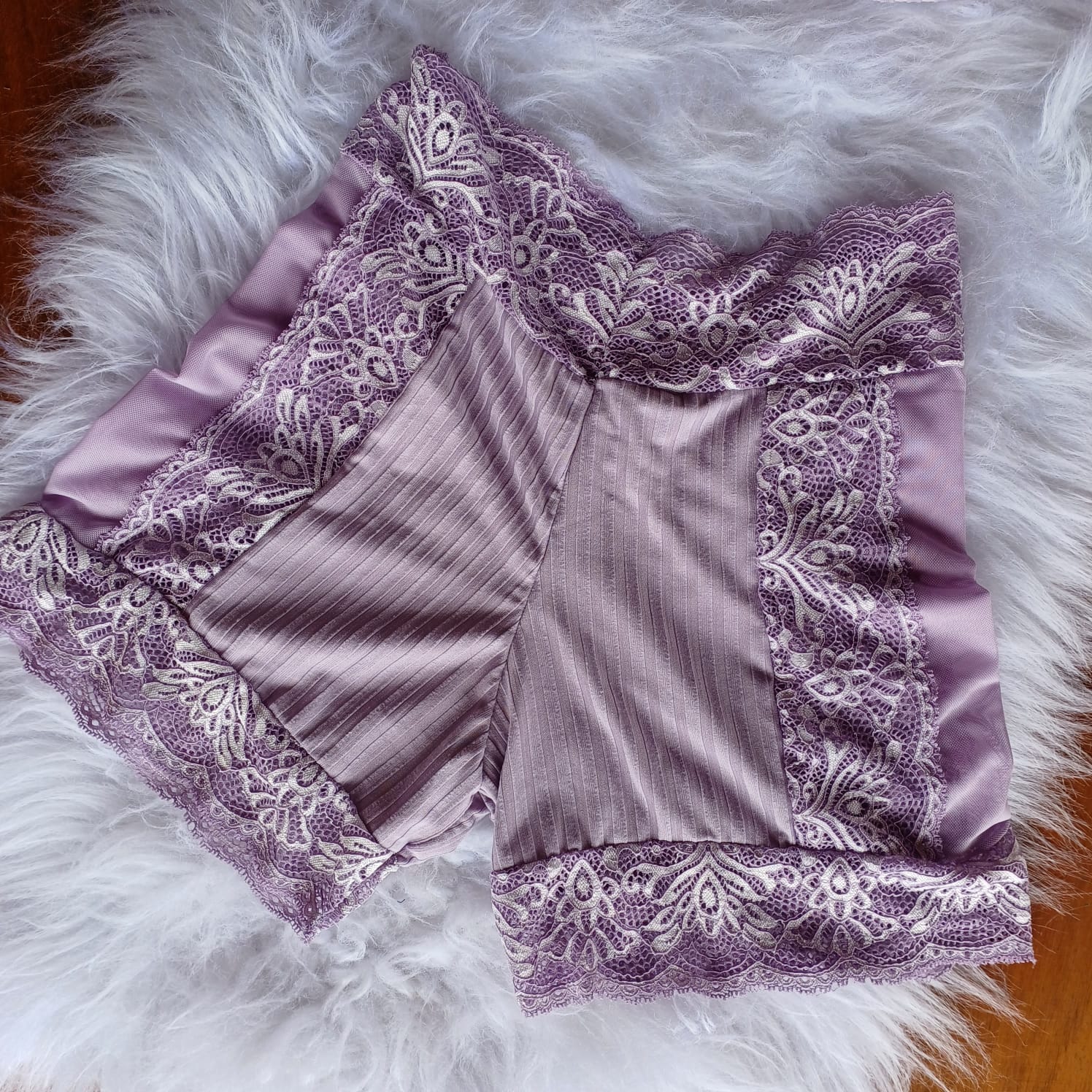 Pijama Short Doll Lavanda - sabrinaamarastore