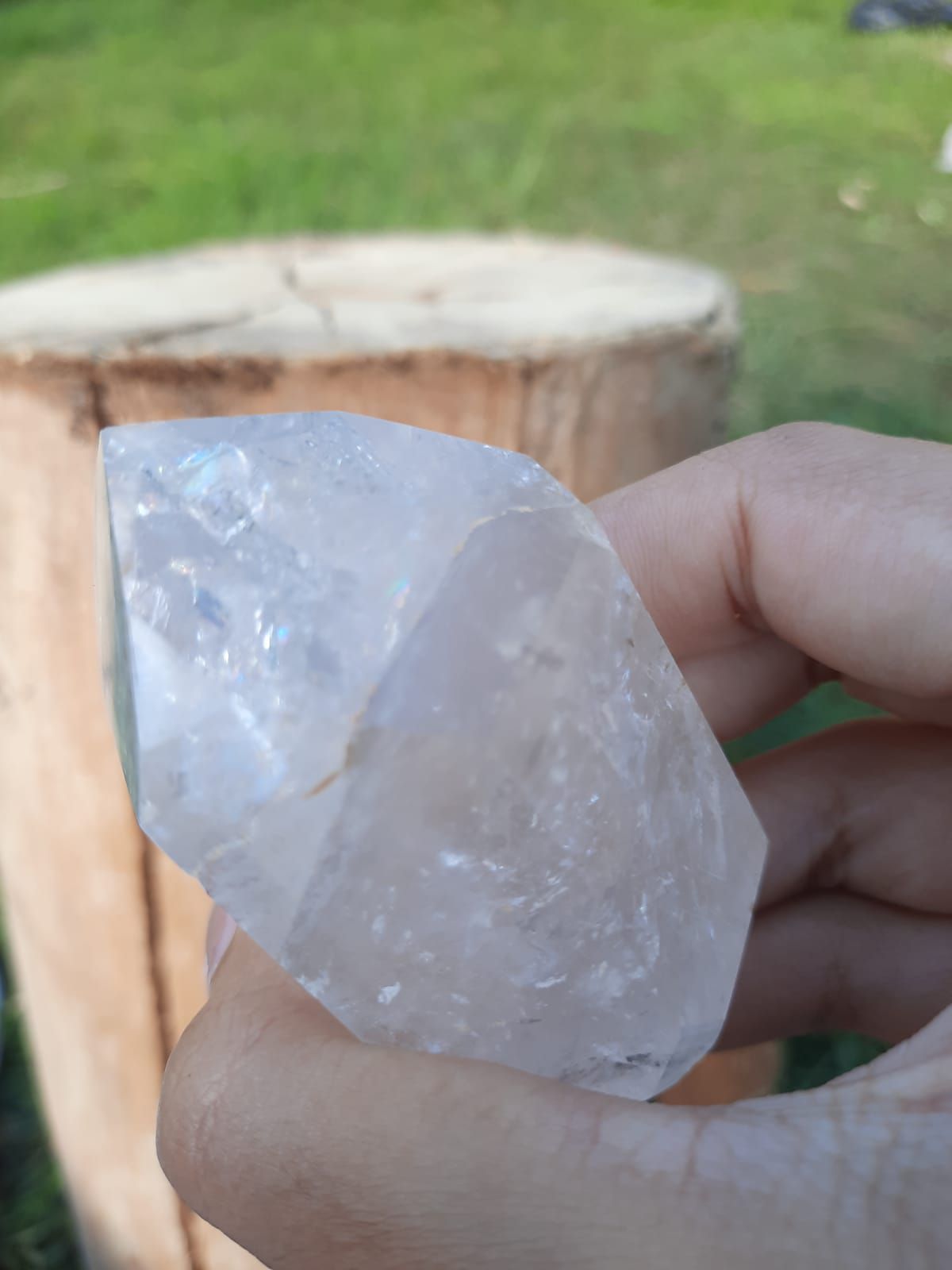 Ponta de Cristal Quartzo Transparente - Pedra da Amplificaçã - Loja de ...