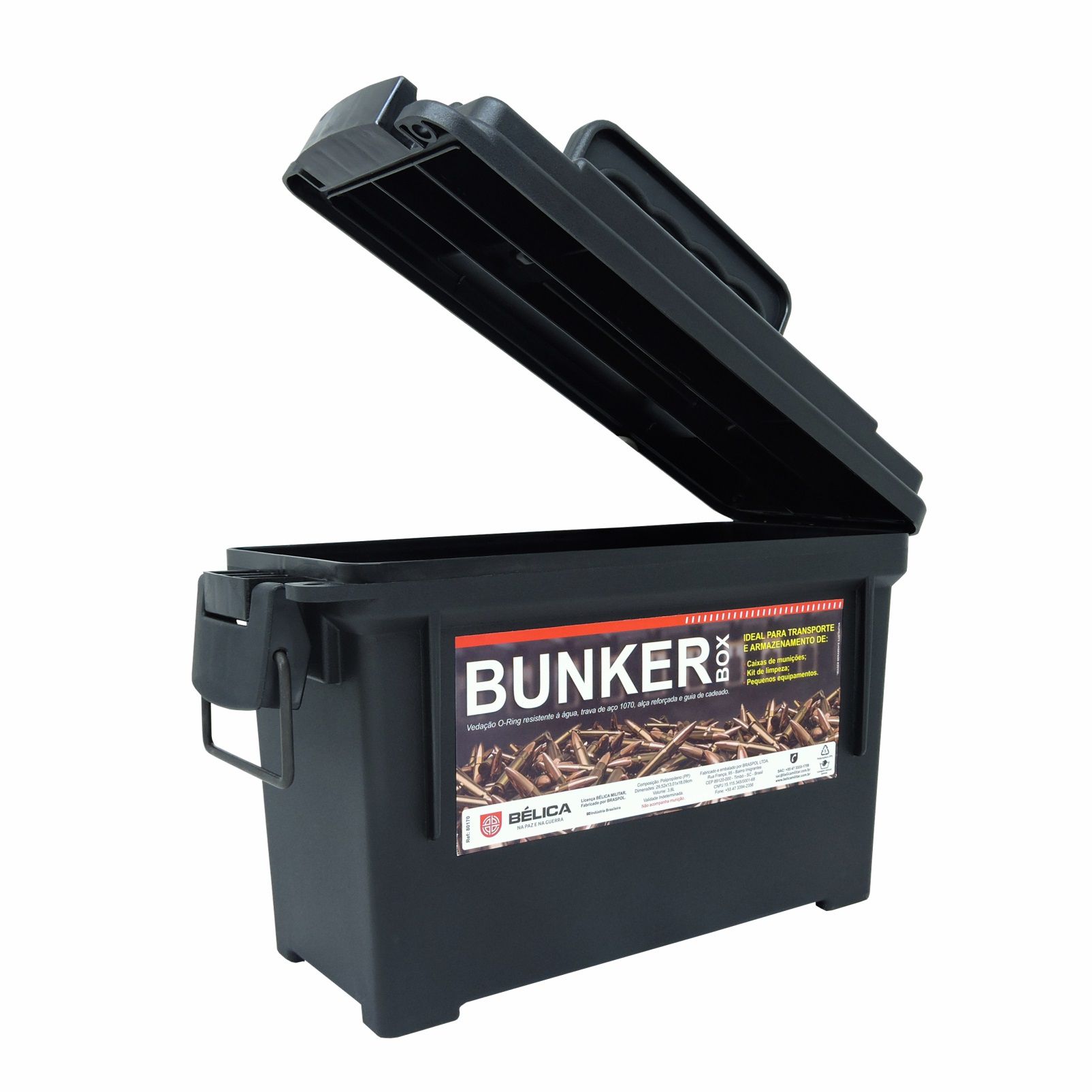 Caixa Bunker Box Bélica - Preto - Loja Oficial da Marca Bélica Militar