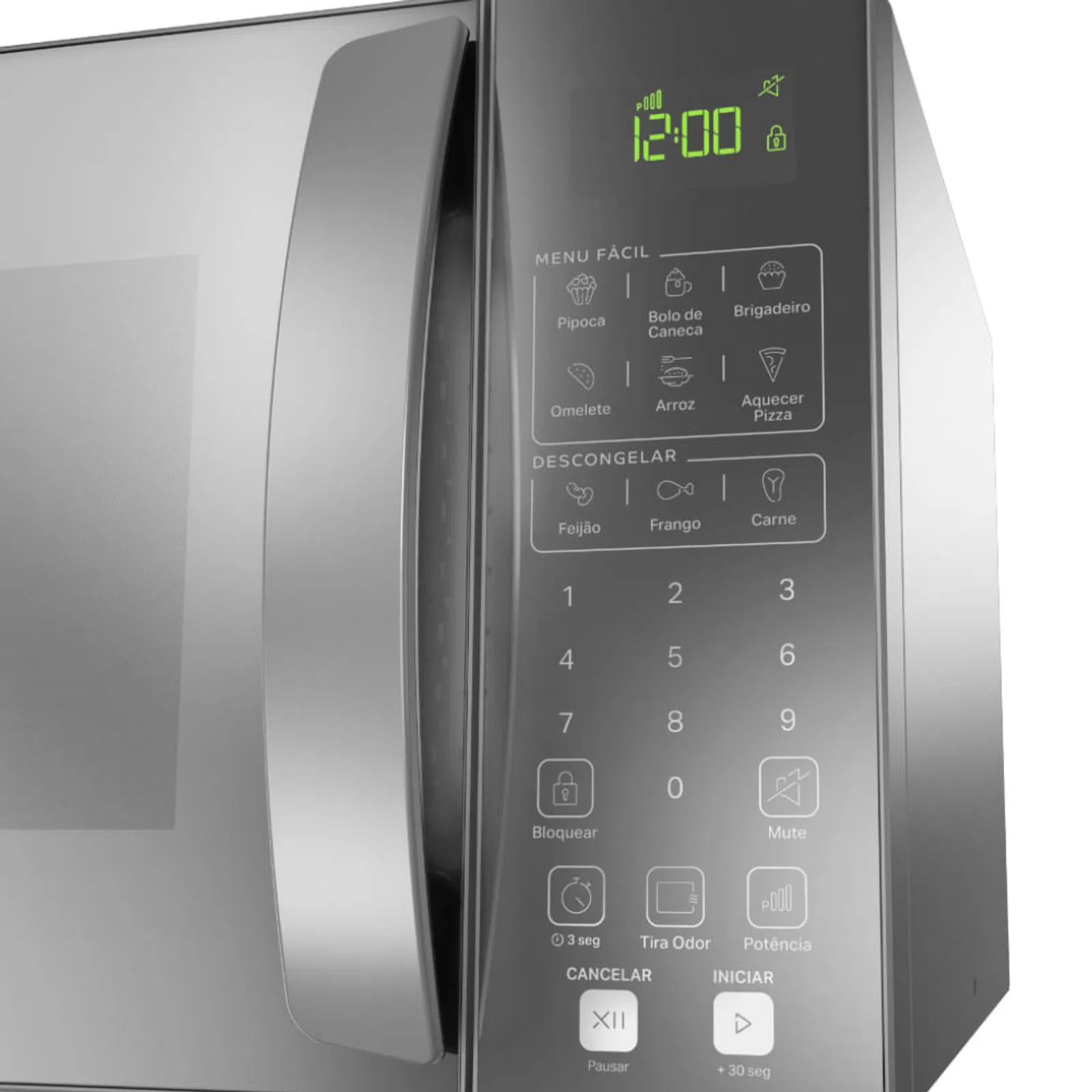 Microondas Consul Espelhado 32 Litros Menu Fácil CMS46ARANA - Gold ...