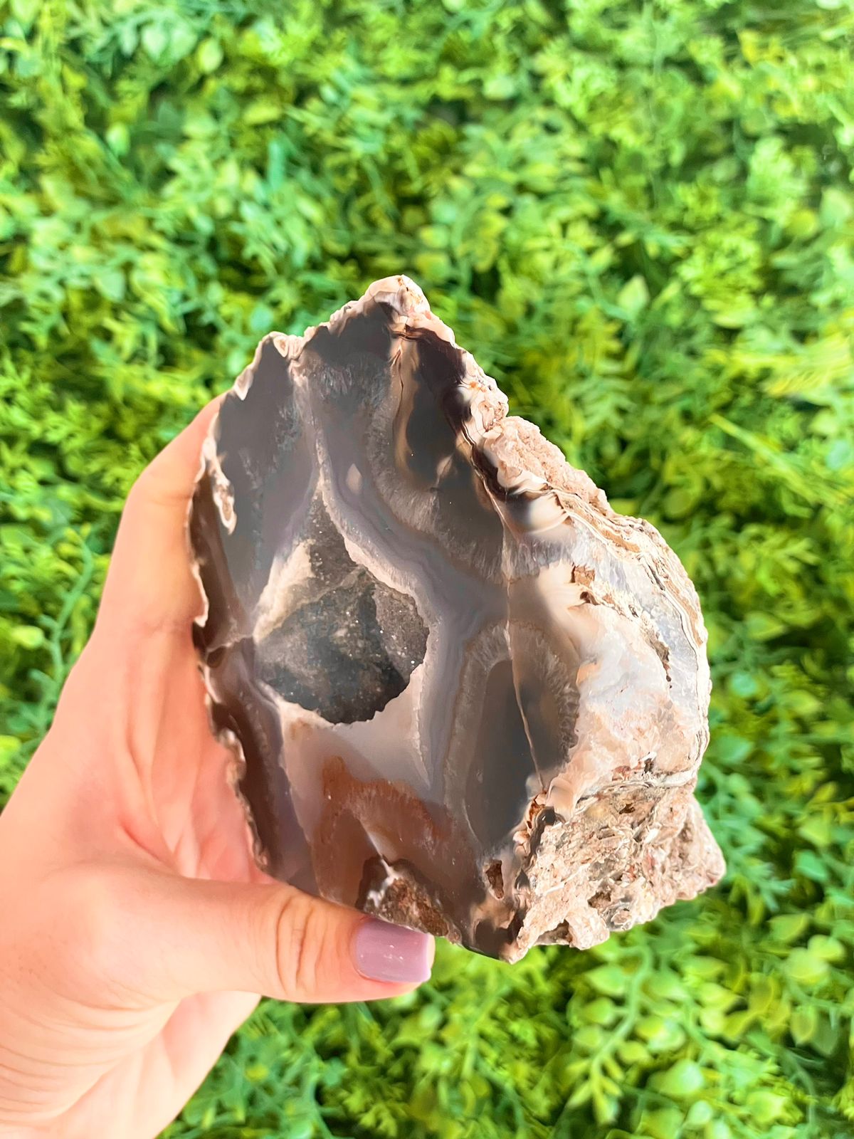 Geodo de Ágata GA778 761g - Pedra da Sorte - Sagrada Magia