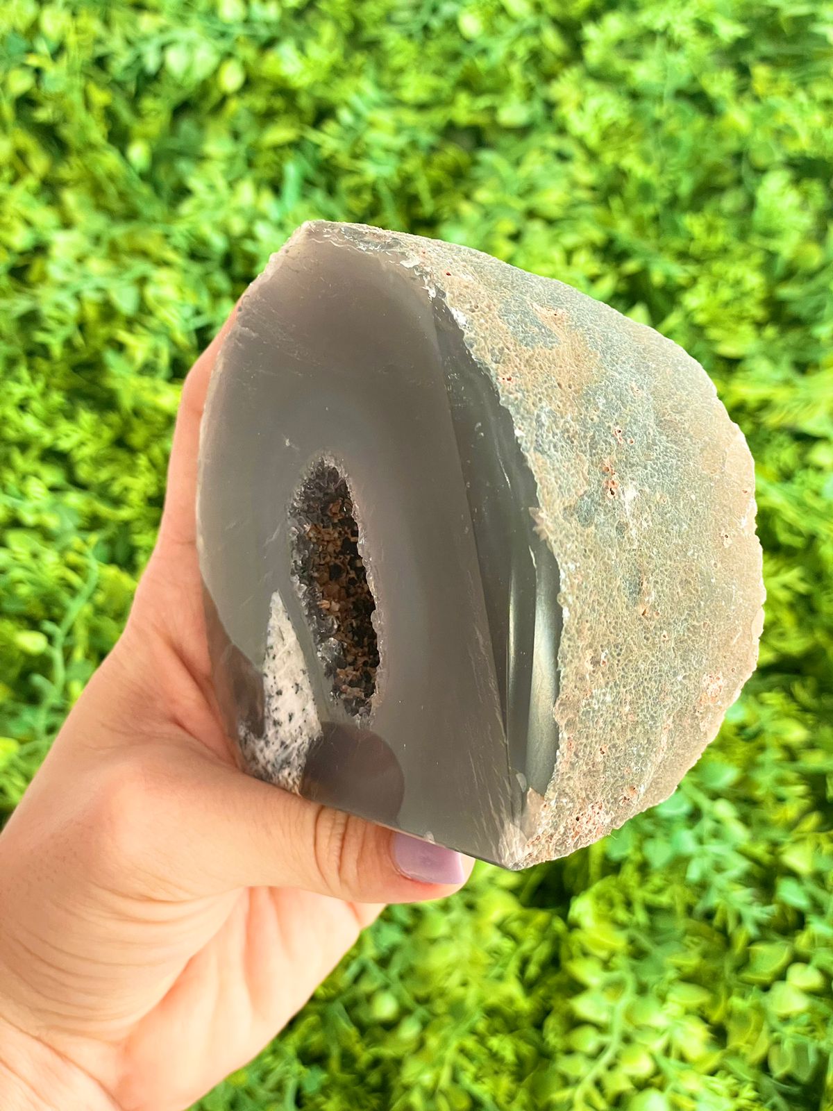 Geodo de Ágata GA805 692g - Pedra da Sorte - Sagrada Magia