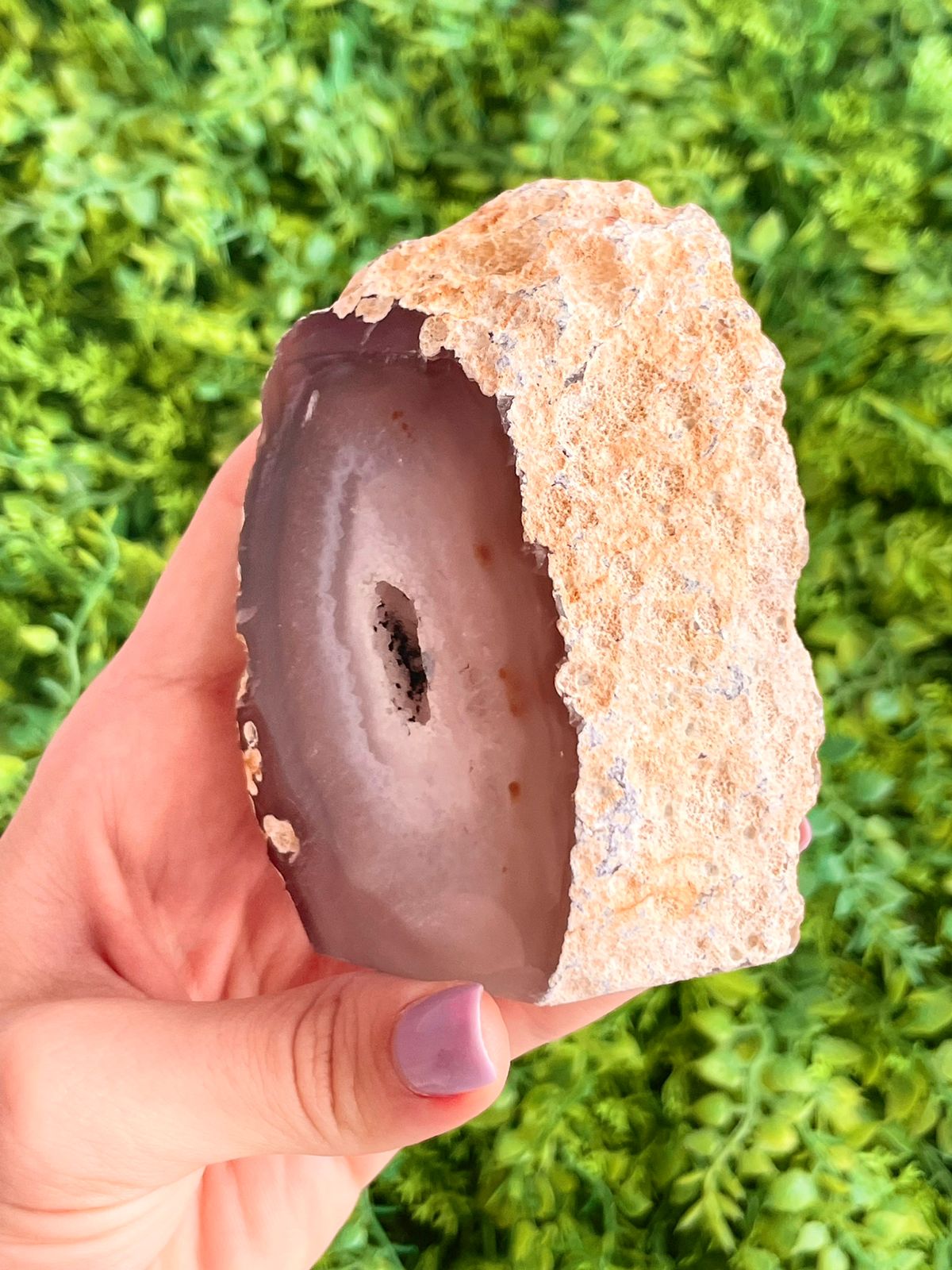 Geodo de Ágata GA807 807g - Pedra da Sorte - Sagrada Magia