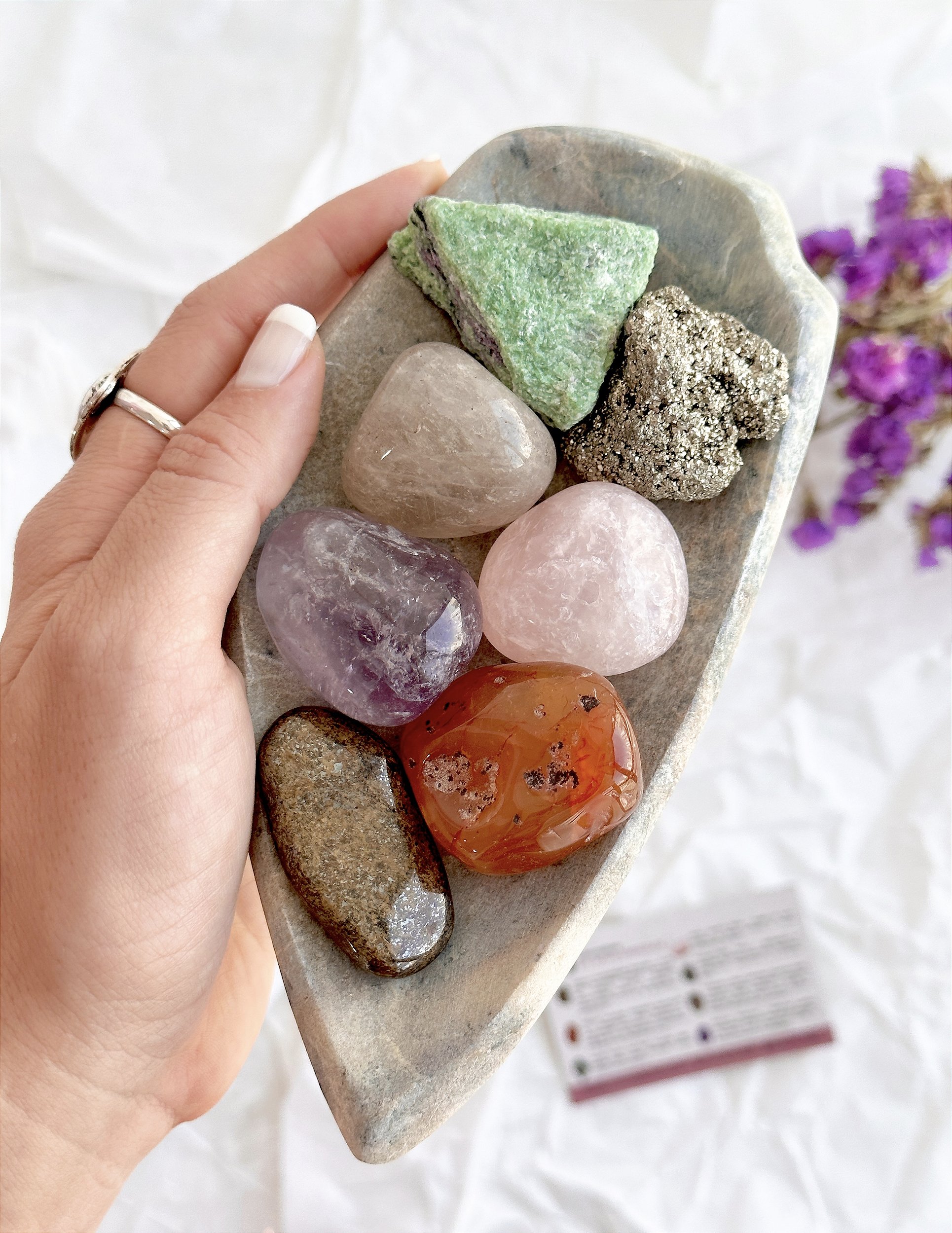 Kit Boas Energias - Vida Alegre, Próspera e Feliz - Bowl + Cristais ...