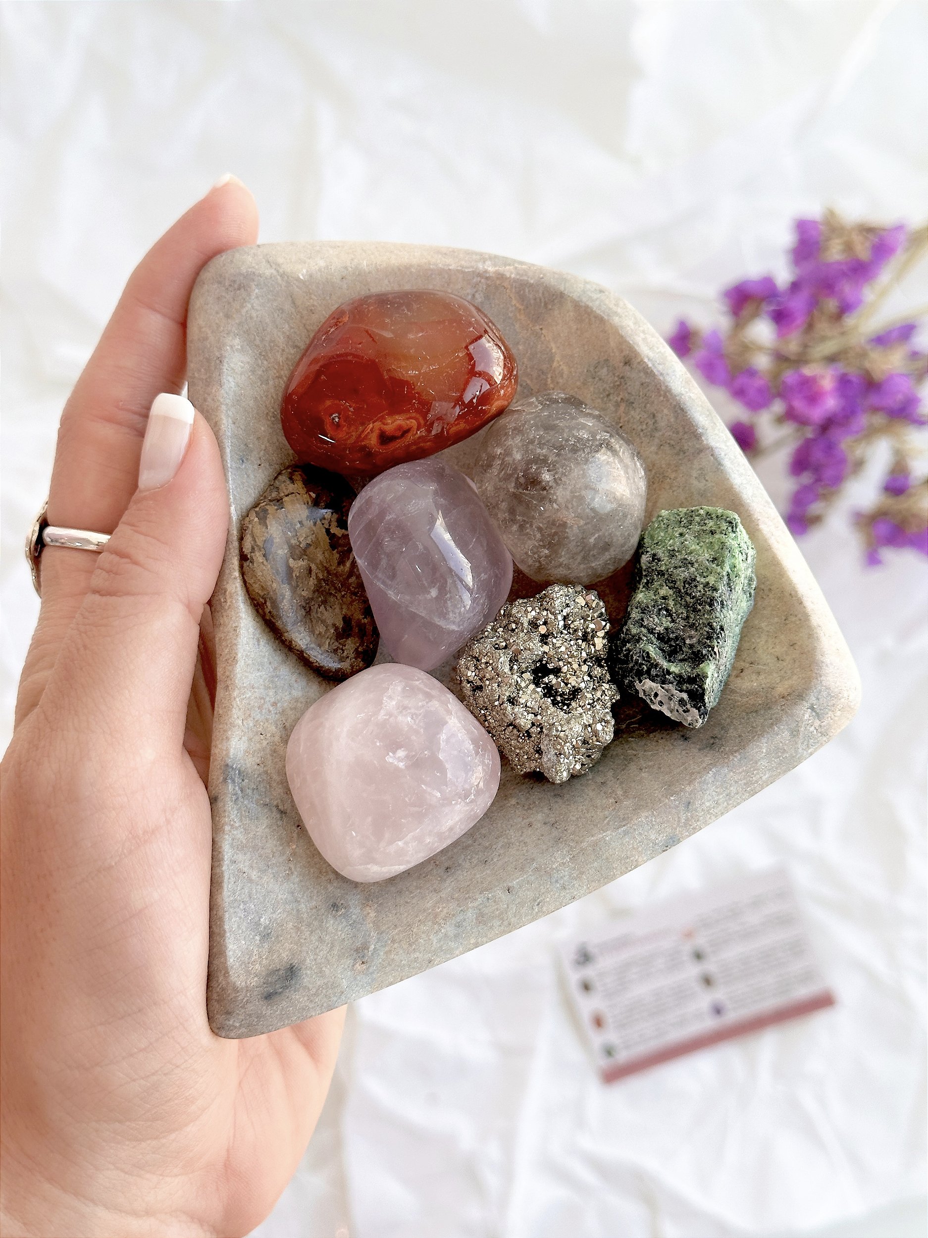 Kit Boas Energias - Vida Alegre, Próspera e Feliz - Bowl + Cristais ...