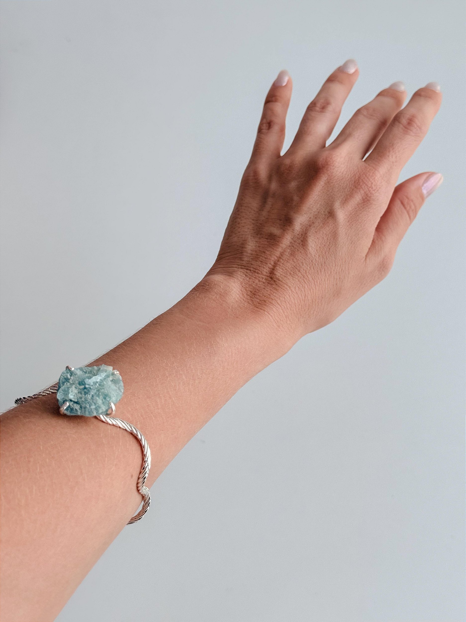 Bracelete Fada de Água Marinha - Pedra da Ansiedade, Desfaz Confusões ...