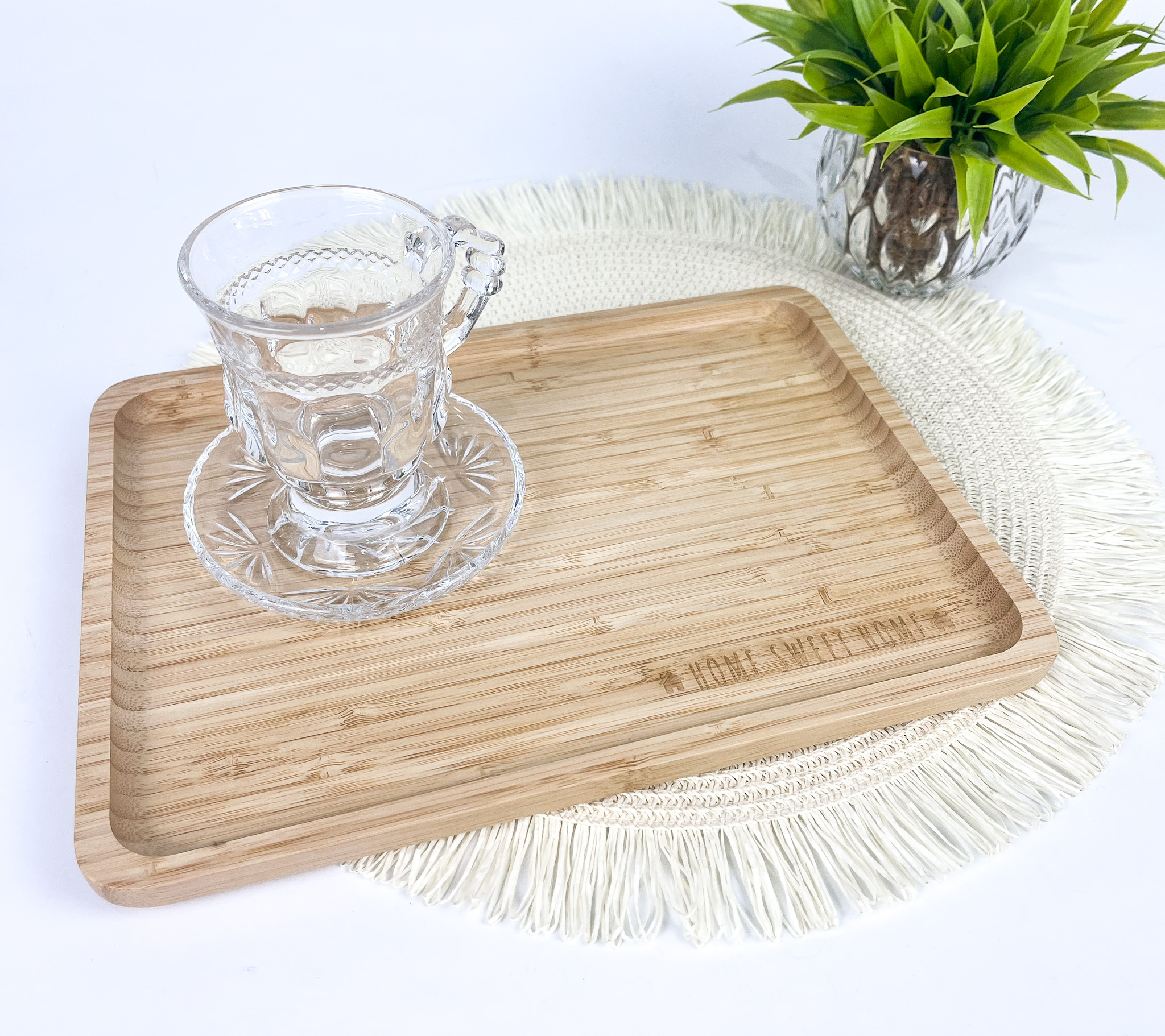 Bandeja em Bambu 28x20 Personalizada - Encanto Laser