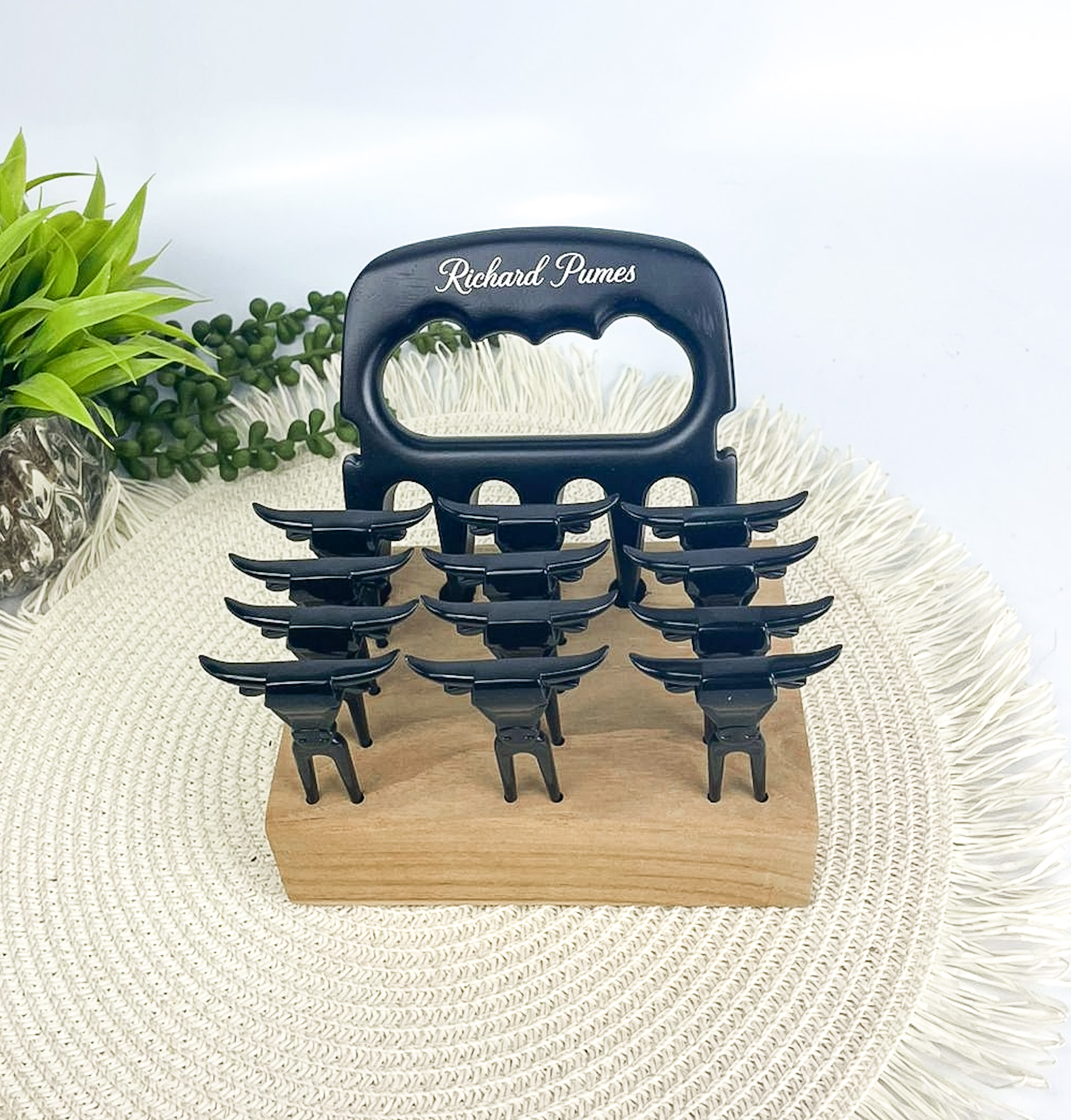 Kit Garra de Urso com 12 Garfinhos e Base Personalizado - Encanto Laser